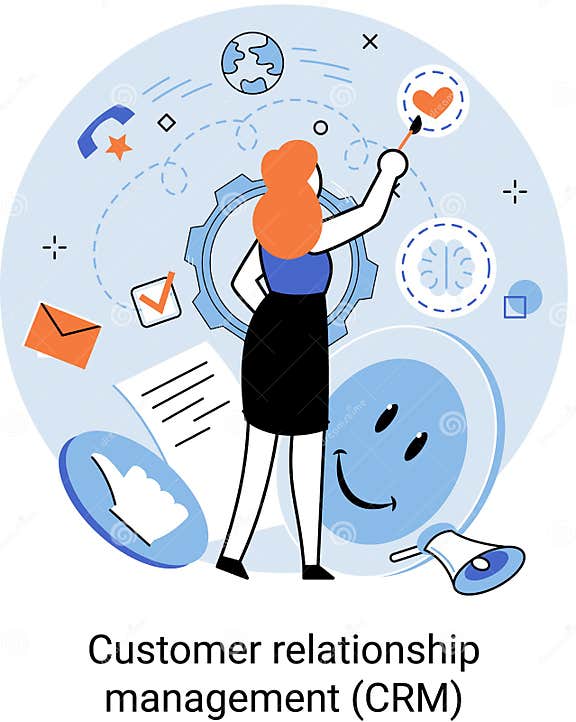 CRM Metaphor. Customer Relationship Management. Application Software ...