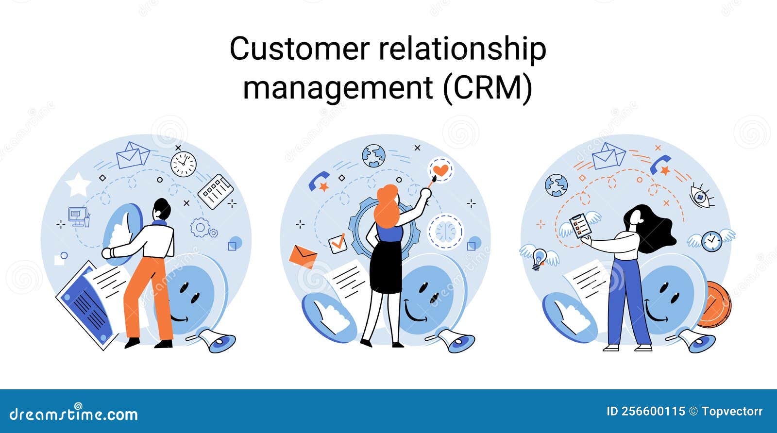 CRM Metaphor. Customer Relationship Management. Application Software ...