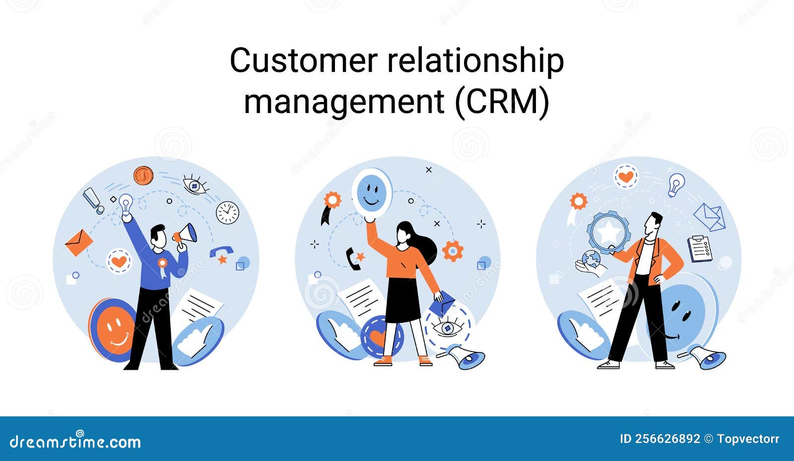 CRM Metaphor. Customer Relationship Management. Application Software ...