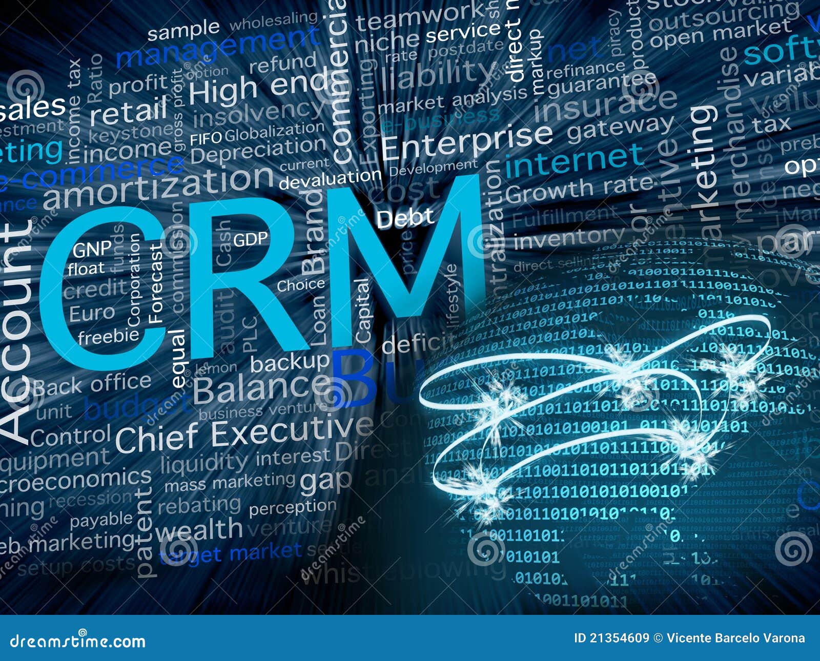 CRM and network stock illustration. Illustration of enterprise - 21354609
