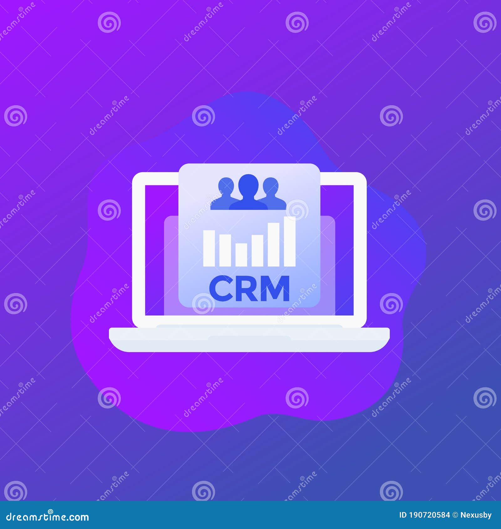 CRM System Software Icon, Vector Design Stock Vector - Illustration of ...