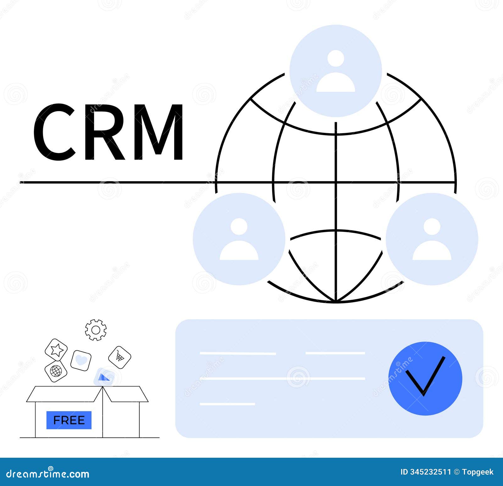 Global CRM Network with User Profiles and Free Trial Package Box for ...