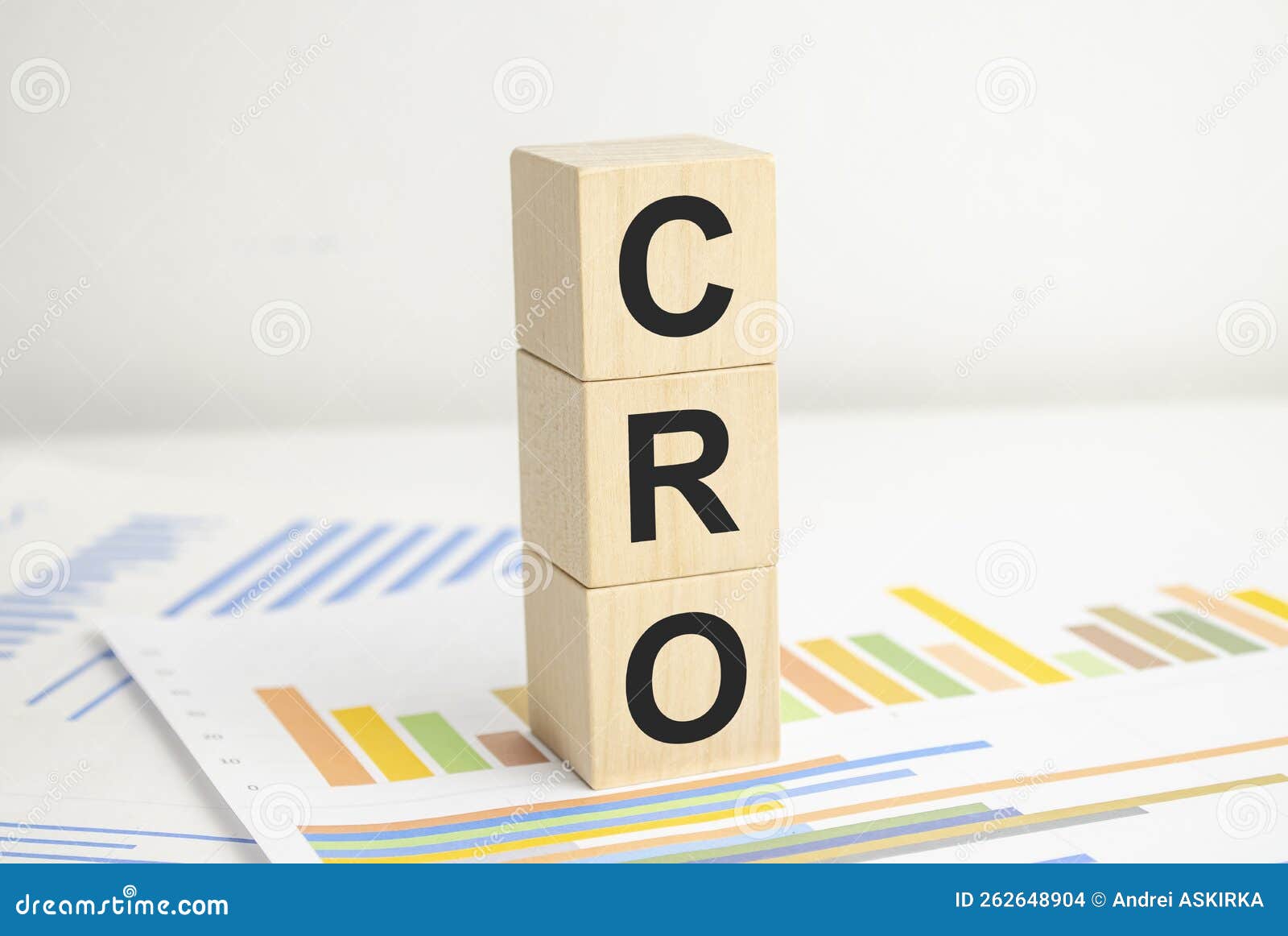 CRO Conversion Rate Optimisation Words on Wooden Blocks and Charts ...