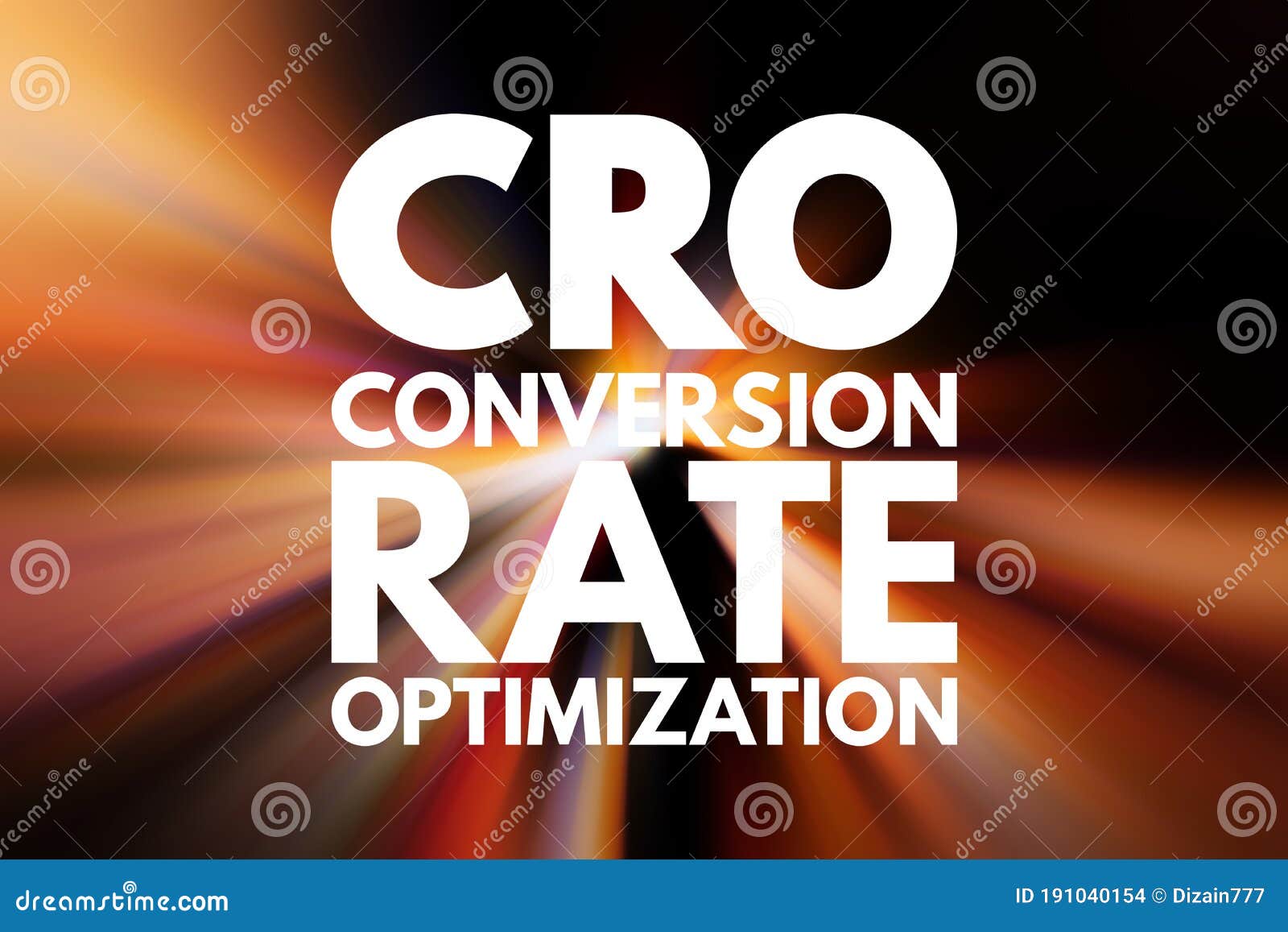 CRO - Conversion Rate Optimization Acronym, Business Concept Background Stock Illustration ...