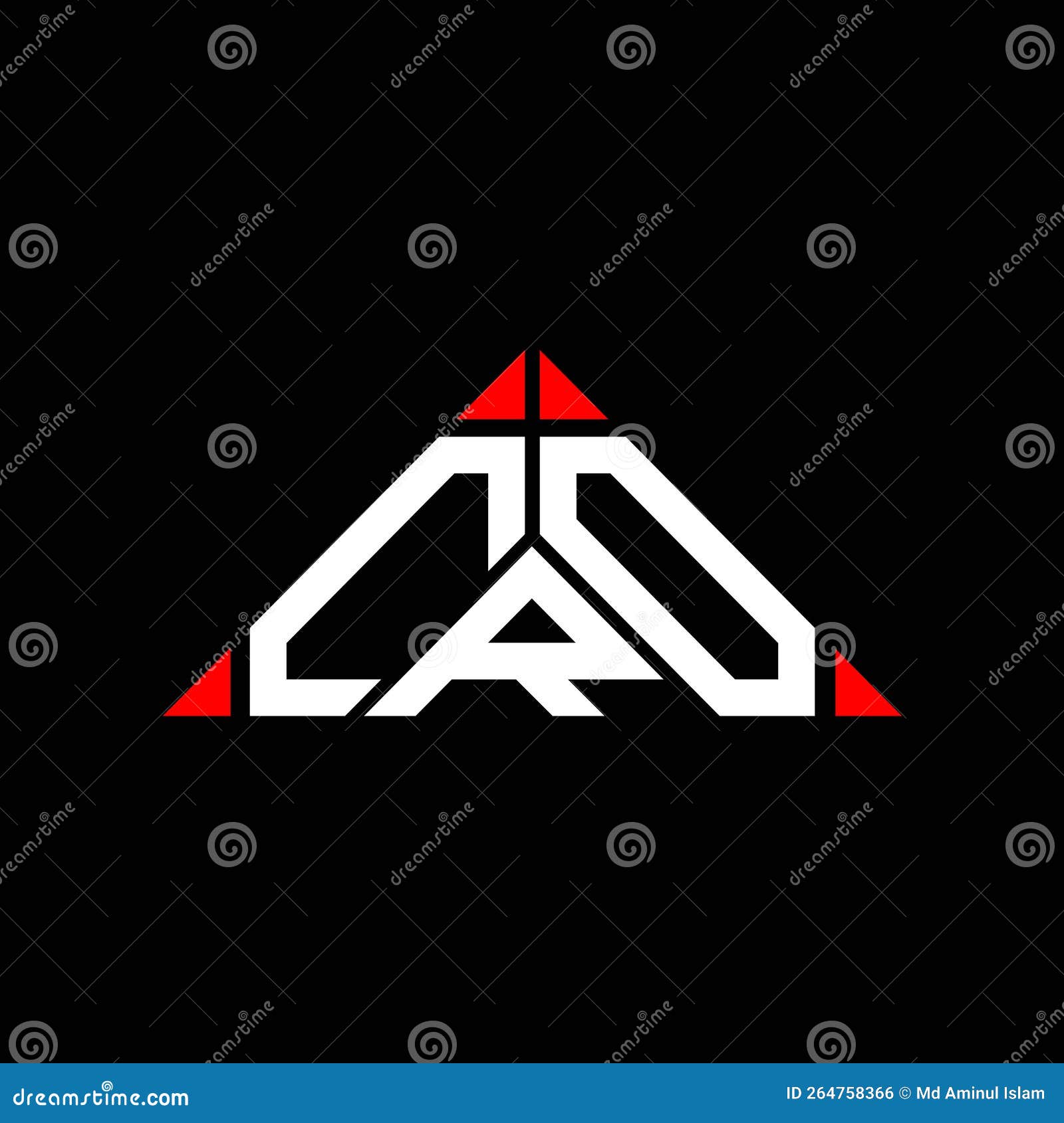CRO Letter Logo Creative Design with Vector Graphic Stock Illustration ...