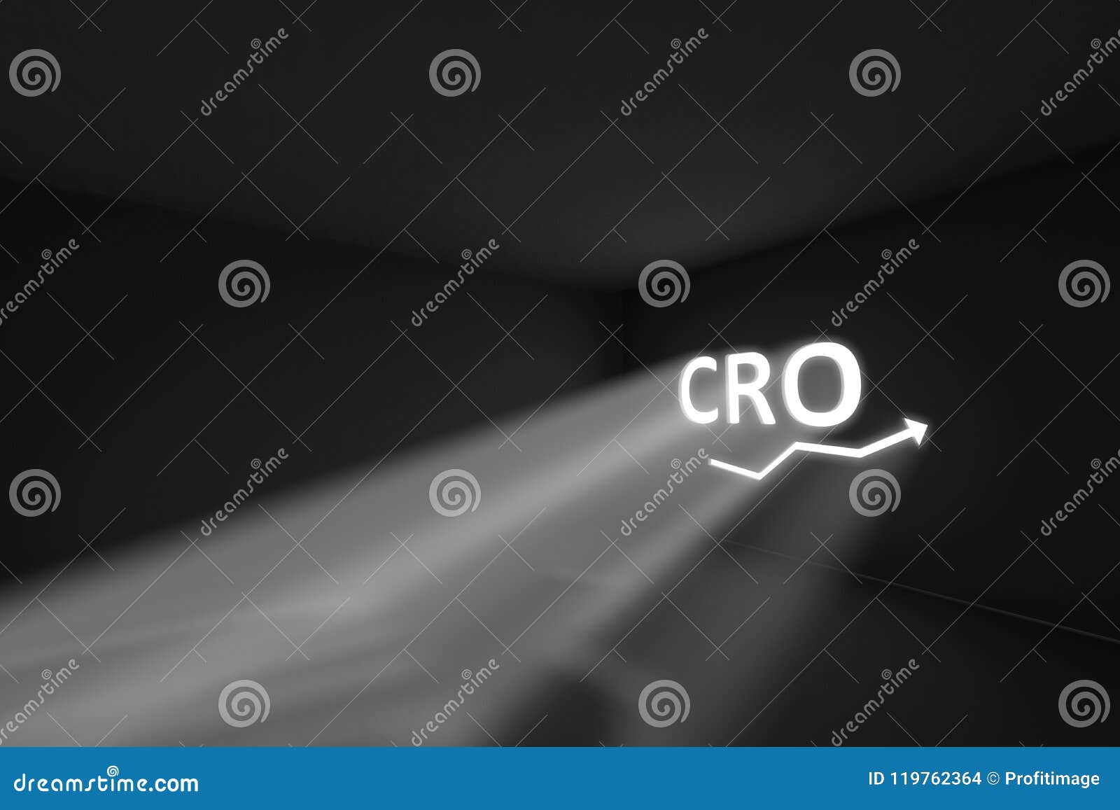 CRO Rays Volume Light Concept Stock Illustration - Illustration of ...