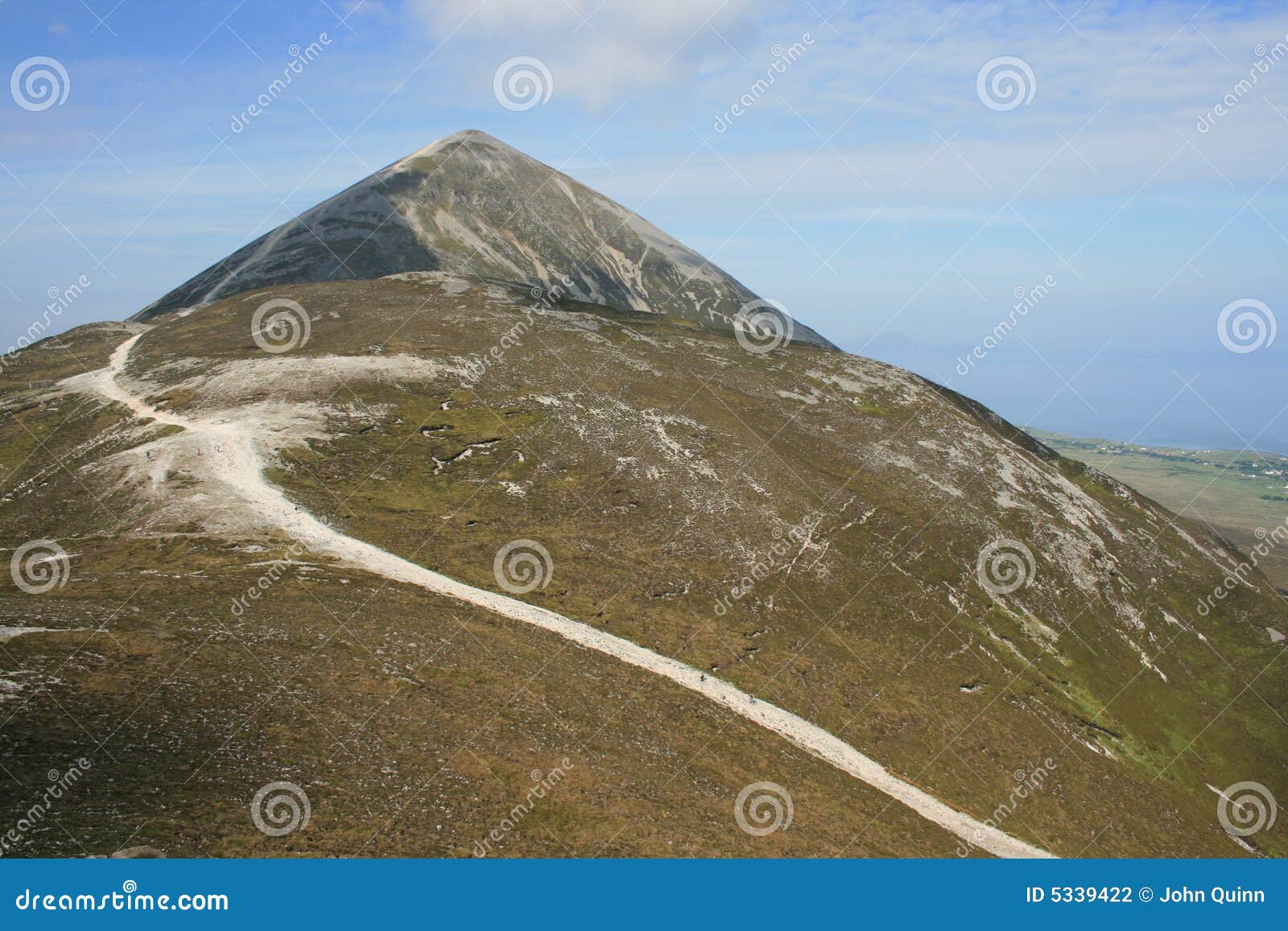 Croagh Patrick mountain stock photo. Image of irish, monument - 5339422