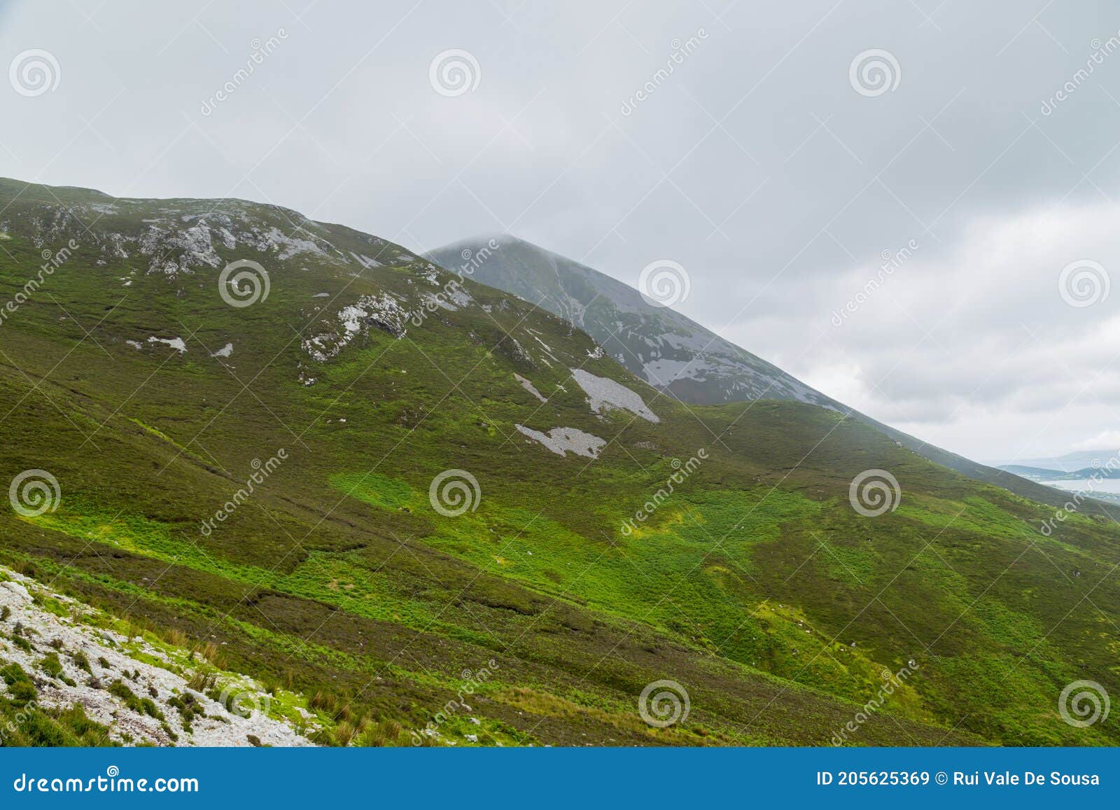 Croagh Patrick Mountain View Stock Image - Image of national, hillside ...