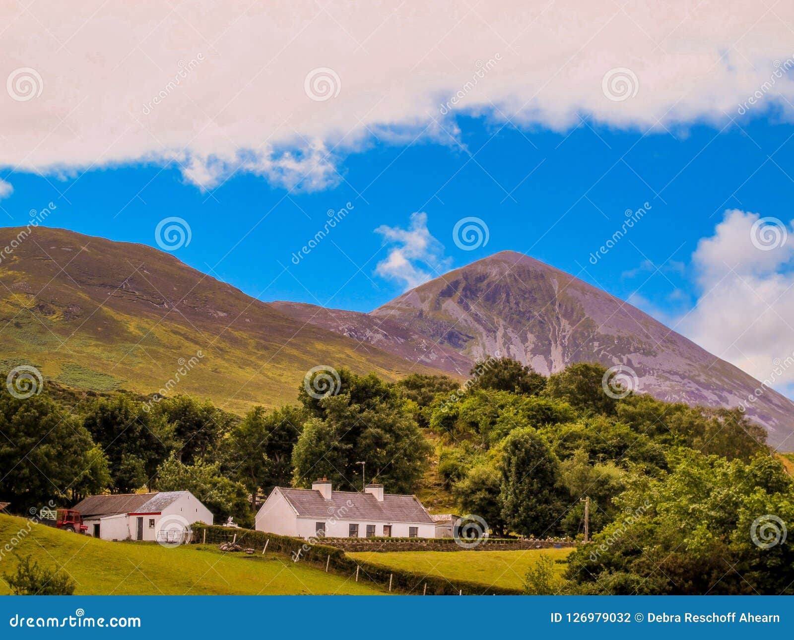 Croagh Patrick, Saint Patrick`s Stack, Nicknamed the Reek Stock Photo ...