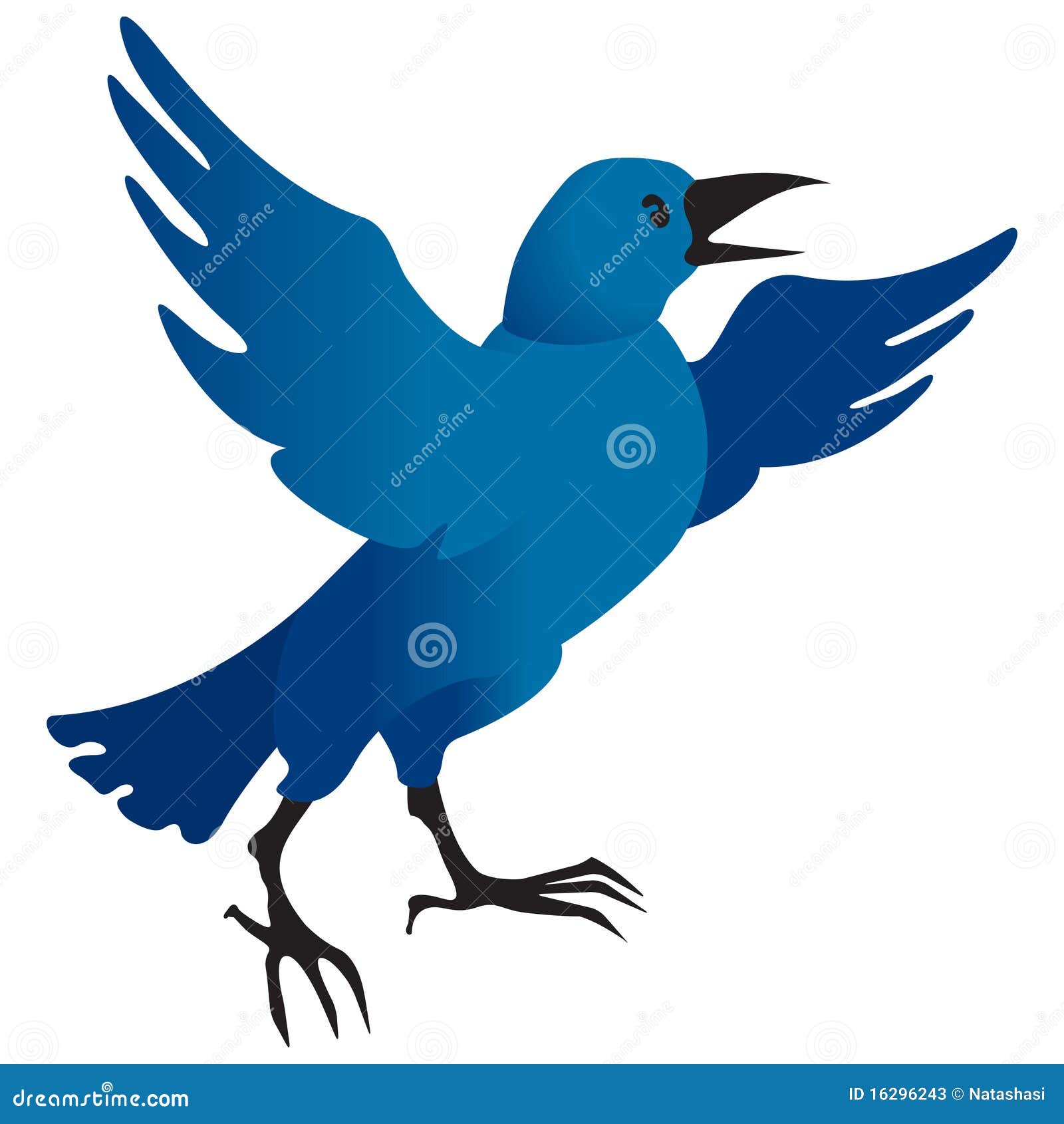 Croaking raven stock vector. Illustration of drawing - 16296243