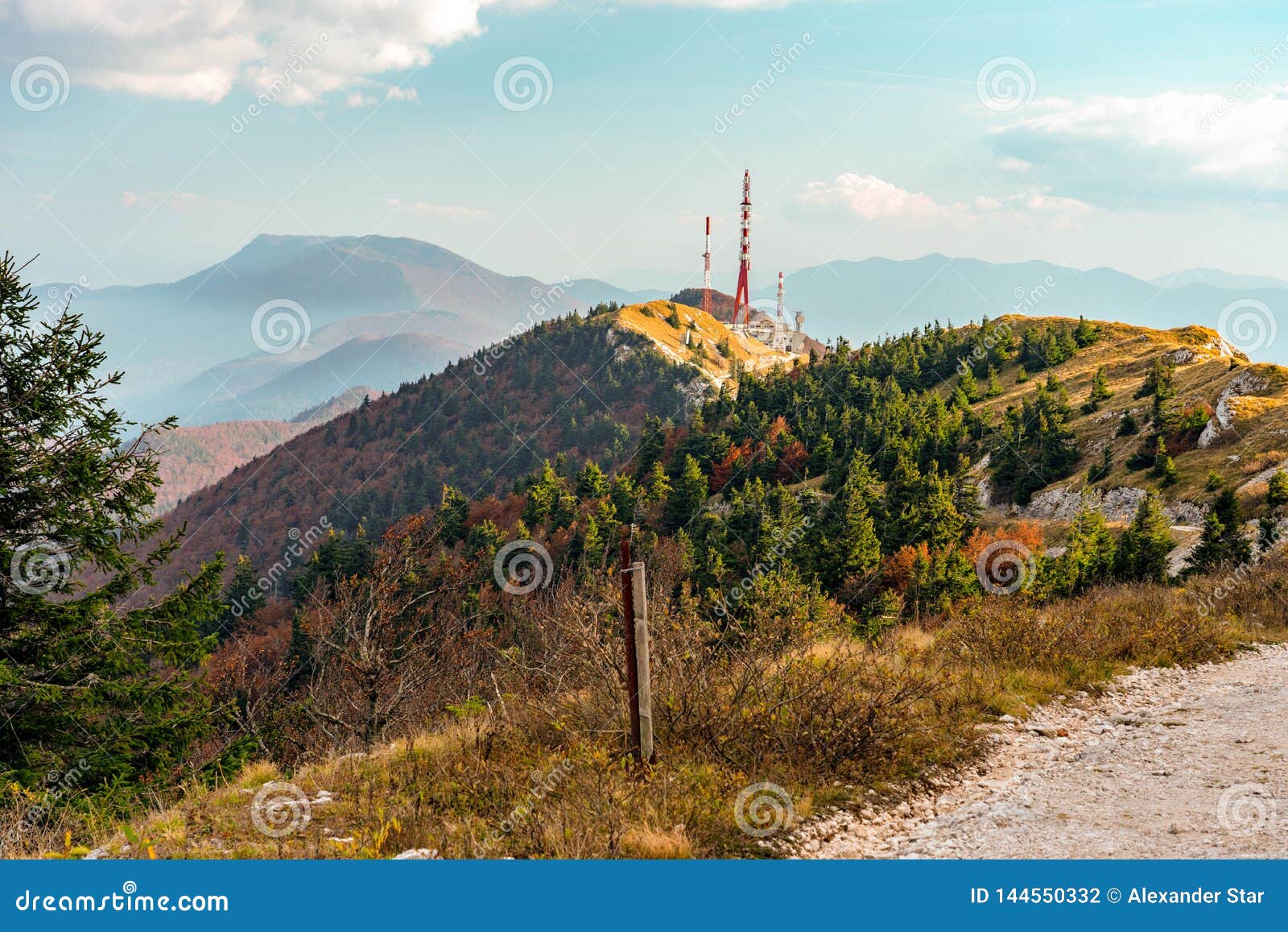 Croatia Mountain Side Fall Colors Stock Photo - Image of nature ...