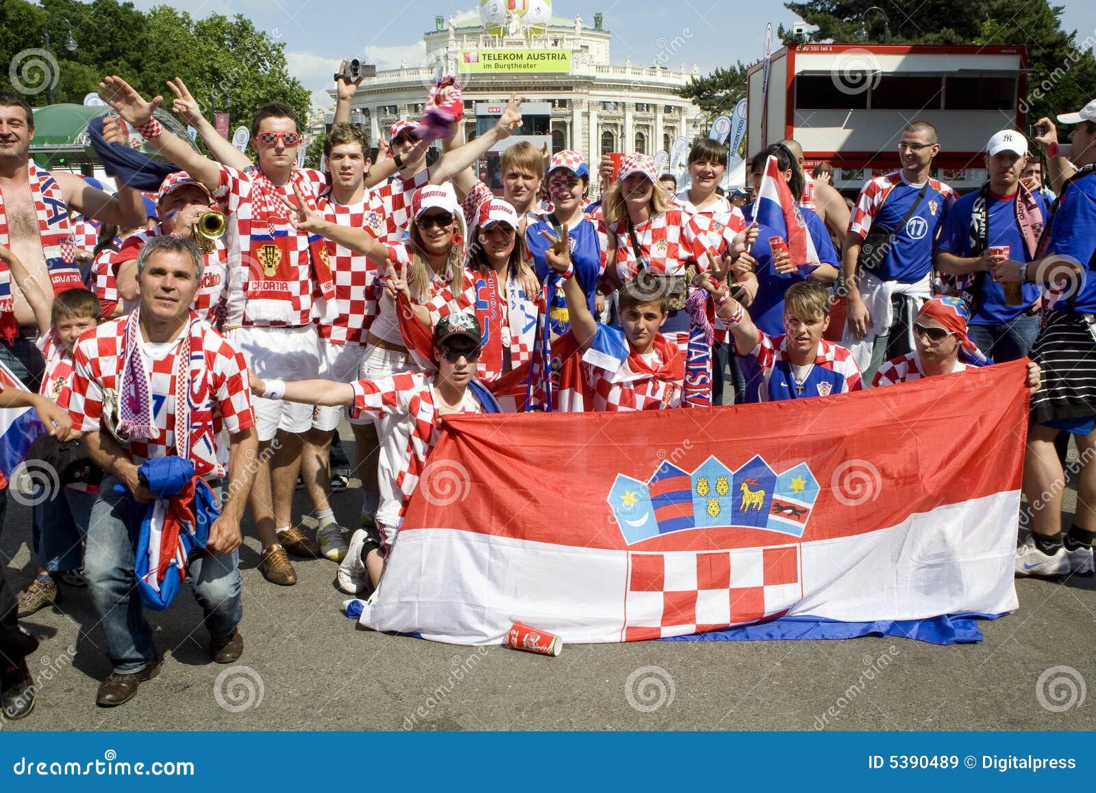 Croatia Fans at the Euro 2008 Editorial Stock Image - Image of native ...