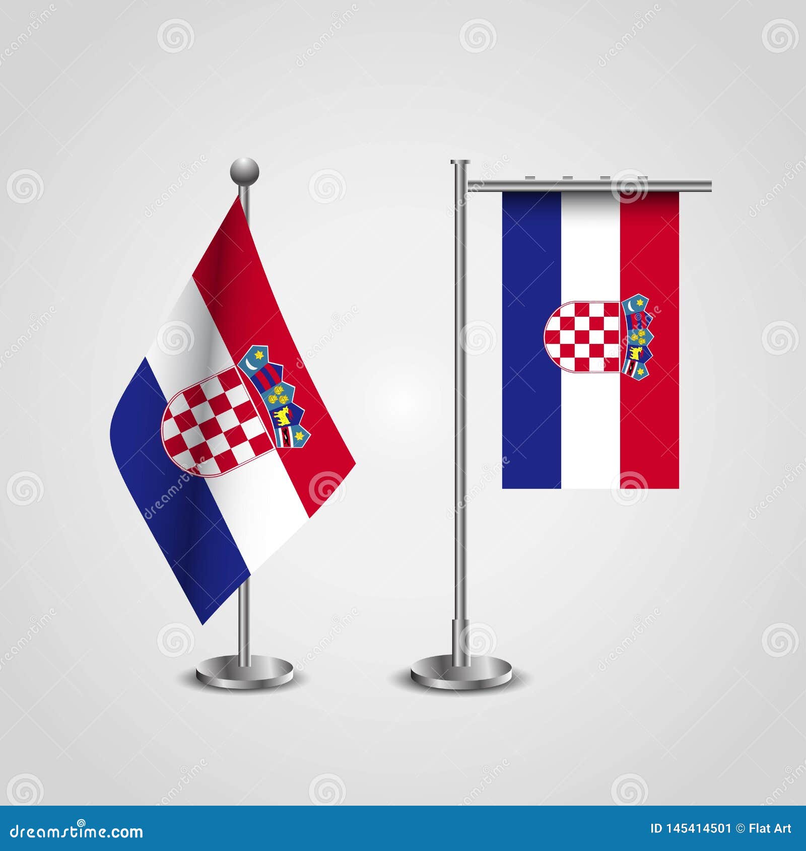 Croatia flag design vector stock vector. Illustration of nation - 145414501