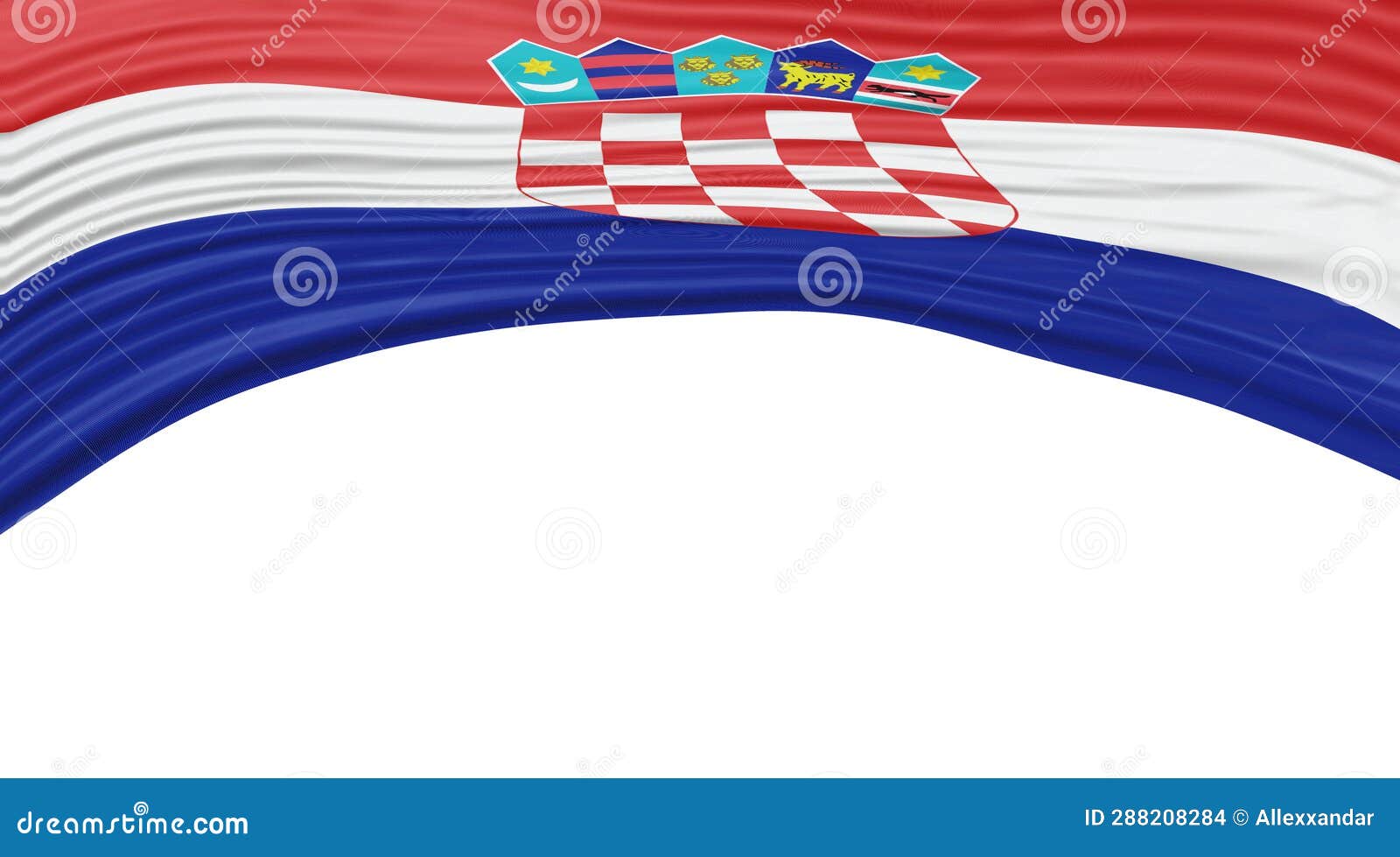 Croatia Flag Wave, National Flag Stock Illustration - Illustration of ...