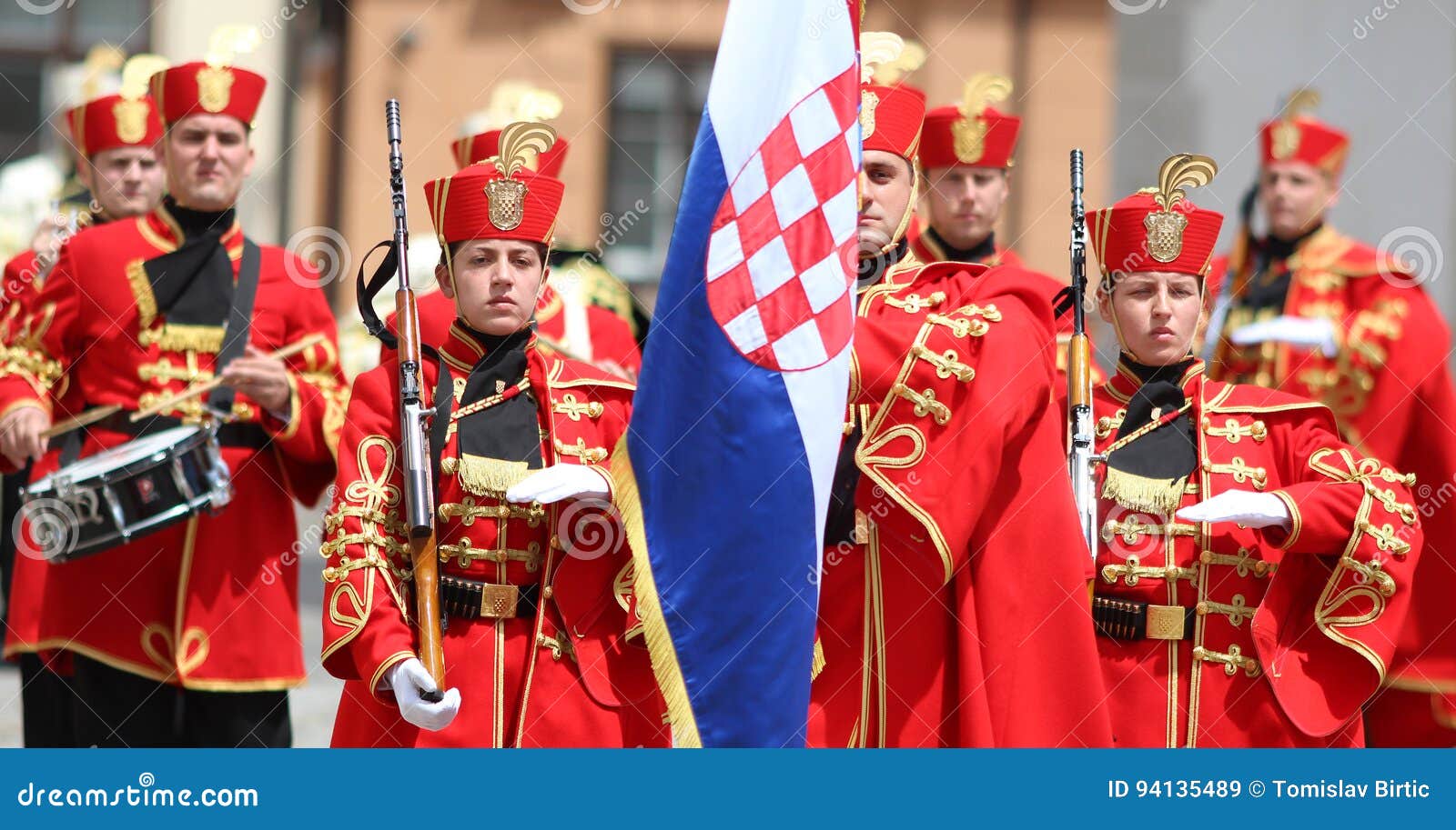 Croatia / Honor Guard Battalion / March with Proud Editorial Stock ...