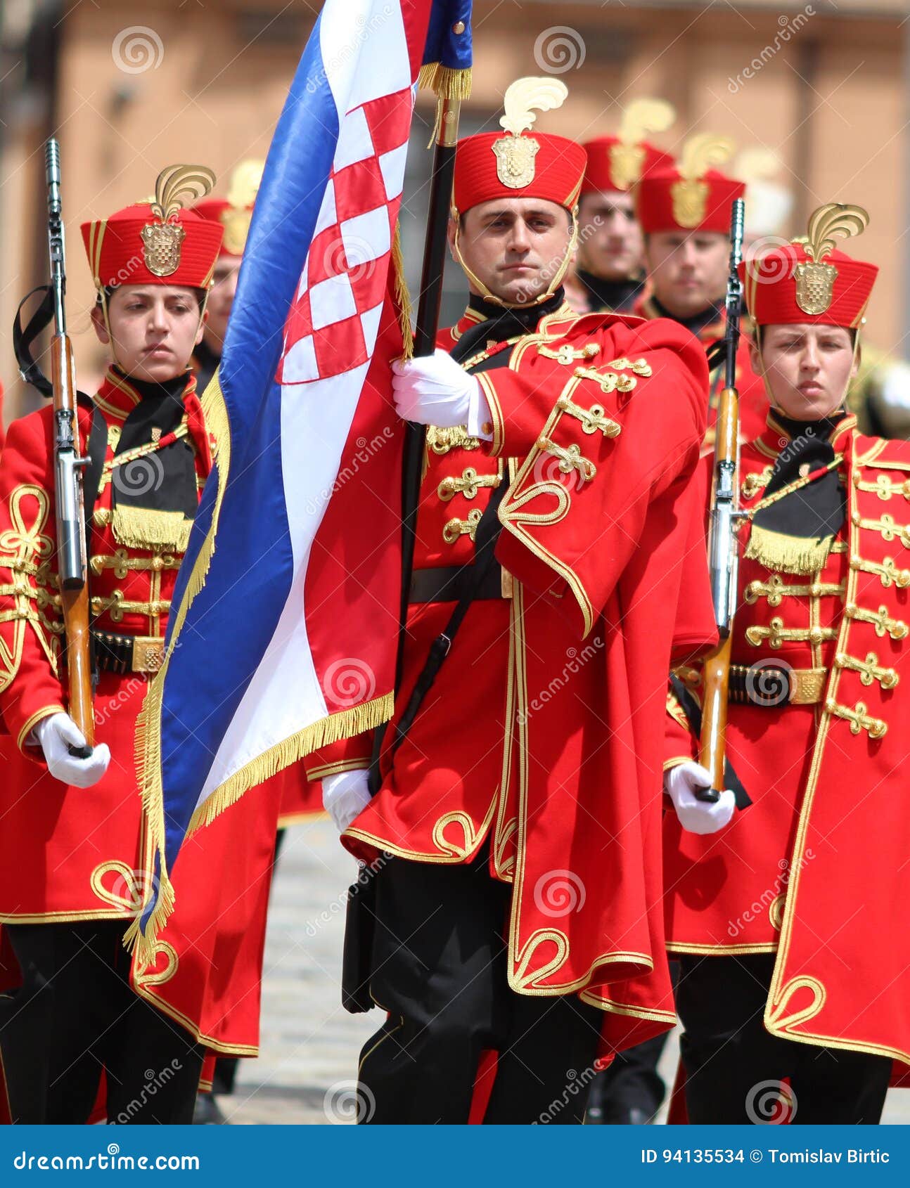 Croatia / Honor Guard Battalion / Standard Bearer Editorial Stock Image ...