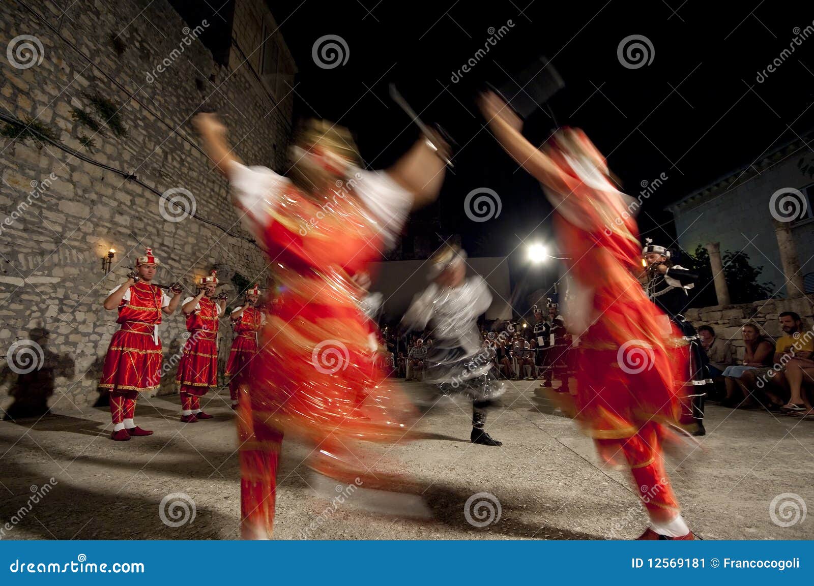Croatia - Moresca Sward Dance Editorial Photo - Image of blurred, fight ...