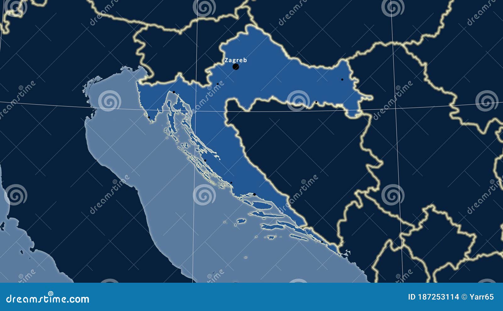 Croatia - Solid. Composition, Borders Stock Illustration - Illustration ...