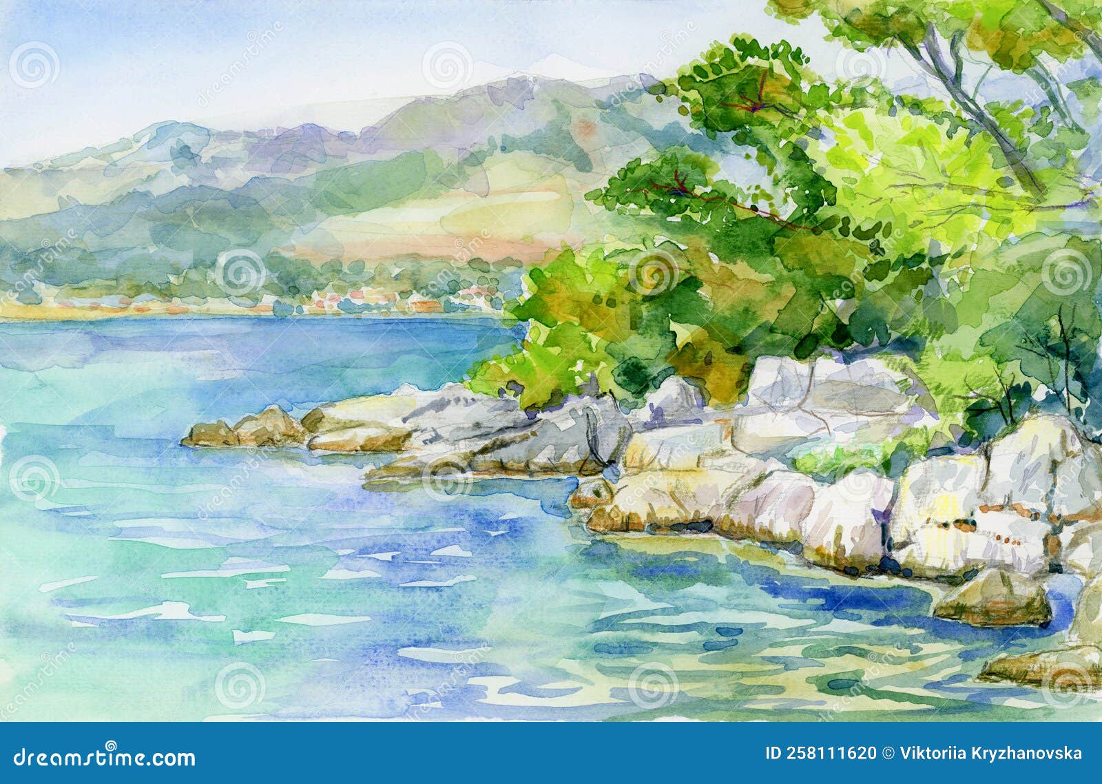 Croatia, Split Flat Landmarks Vector Illustration. Croatia, Split Line ...