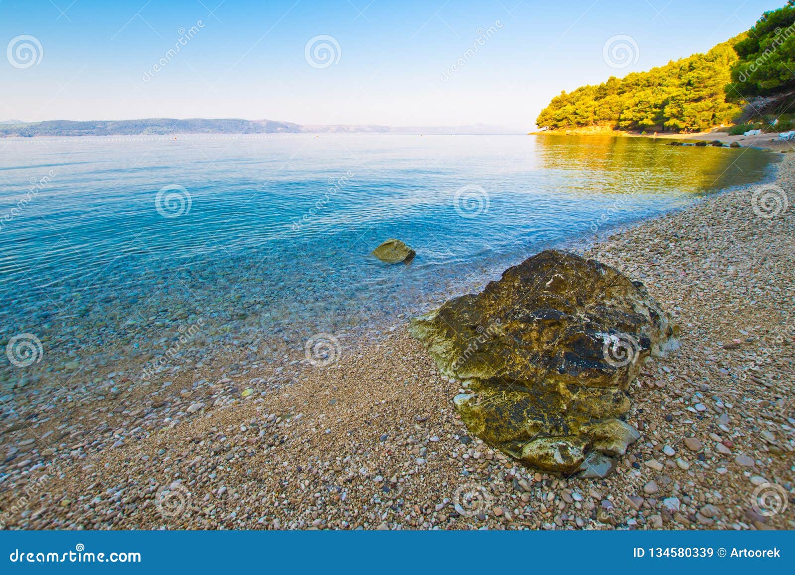 Croatia, Velika Duba beach stock image. Image of view - 134580339