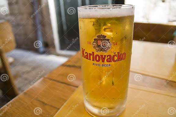 Croatian Beer editorial stock photo. Image of beer, table - 20369313