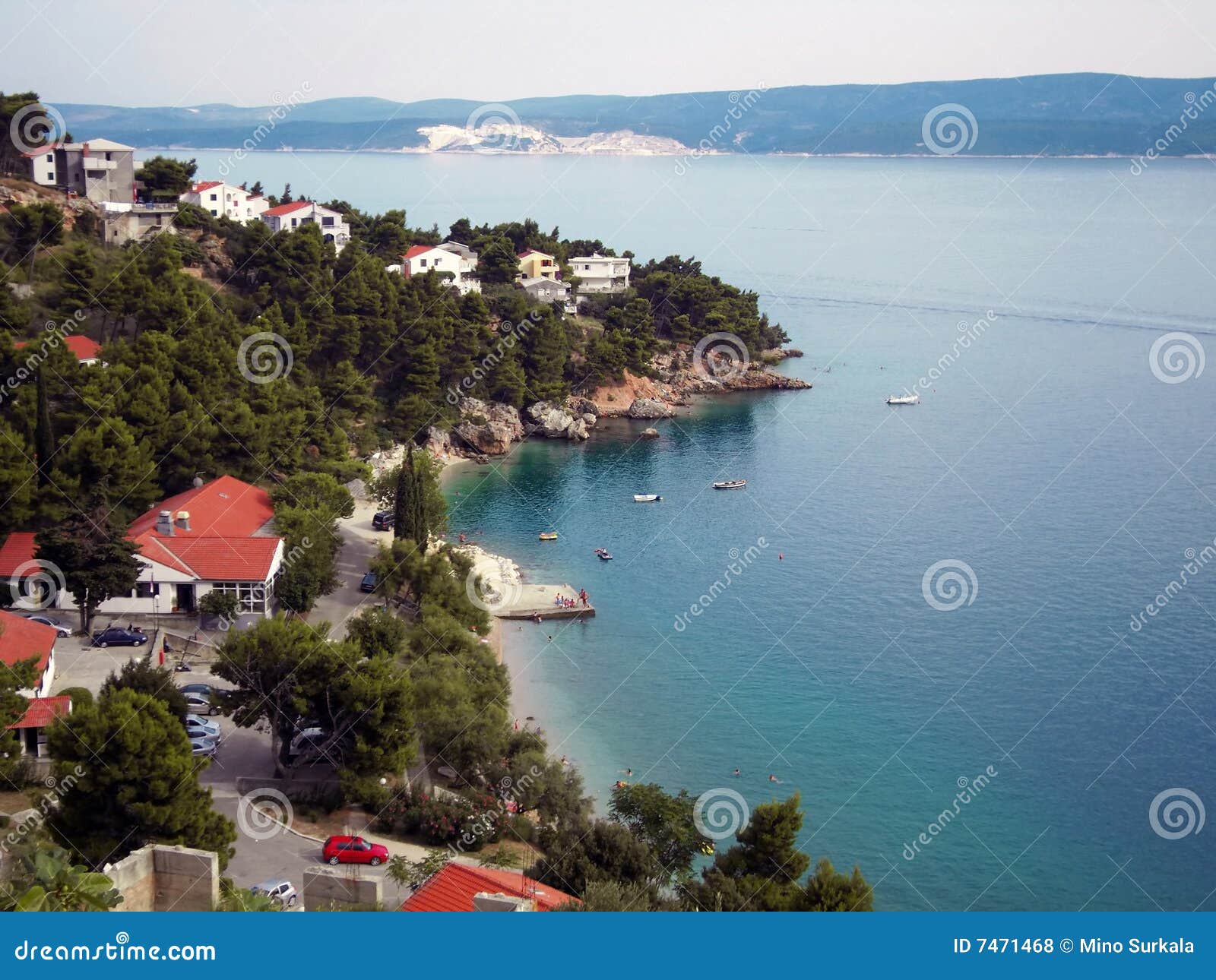 Croatian coast stock photo. Image of holiday, boat, vacation - 7471468