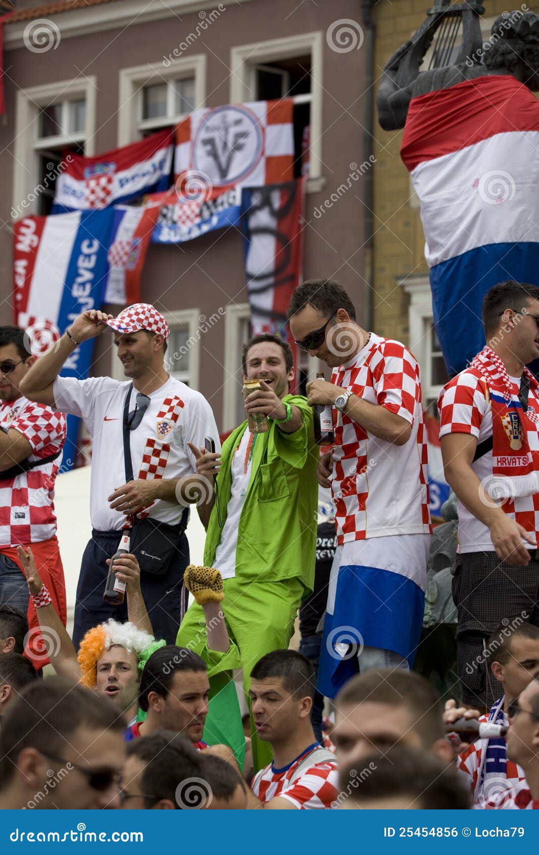Croatian fans editorial photo. Image of croatian, fanzone - 25454856