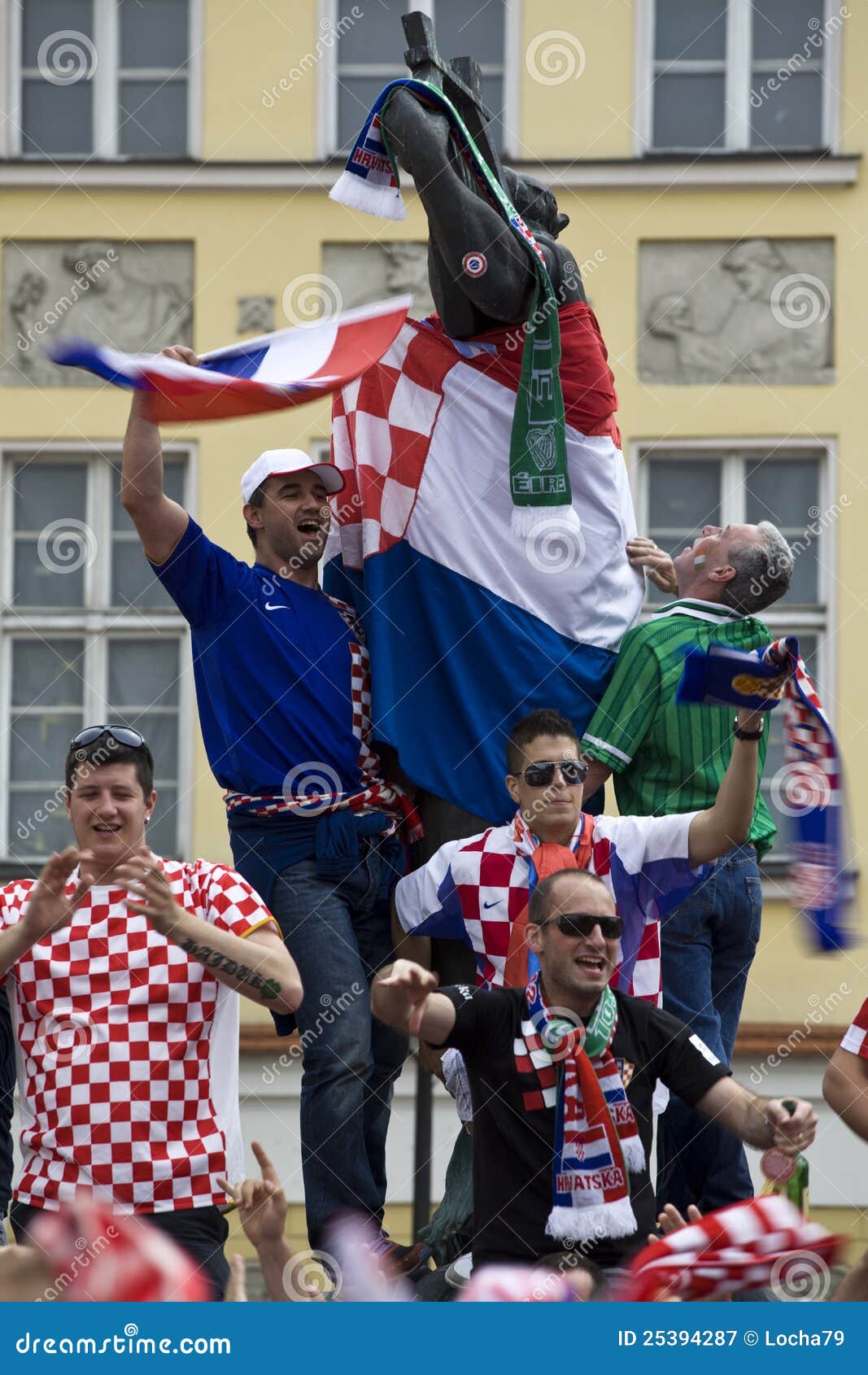 Croatian fans (Euro2012) editorial photography. Image of croatian ...