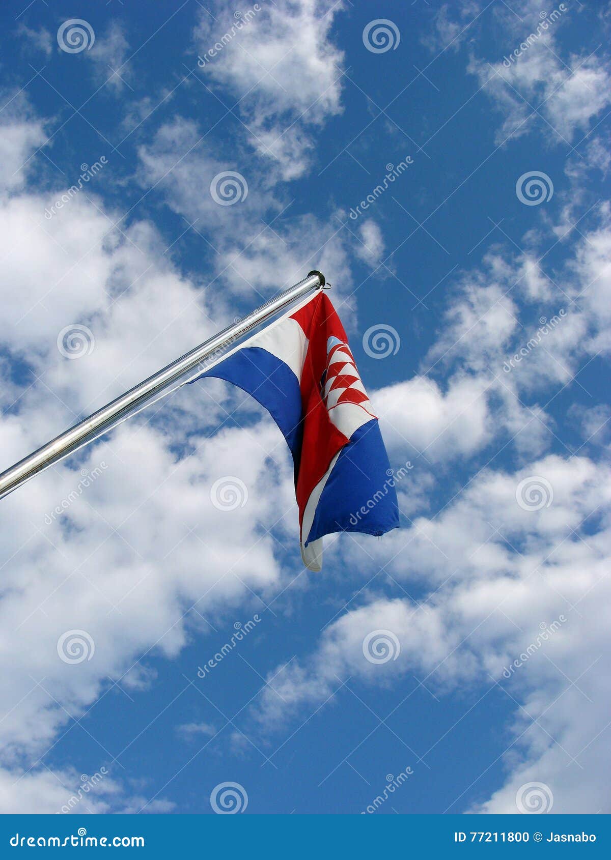 Croatian flag stock photo. Image of croatian, clody, sign - 77211800