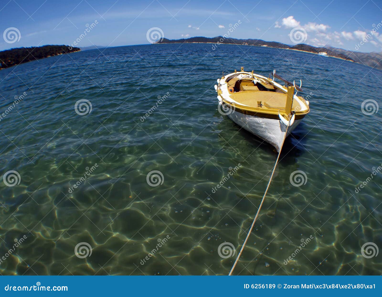 Croatian Gajeta boat stock image. Image of ocean, water - 6256189