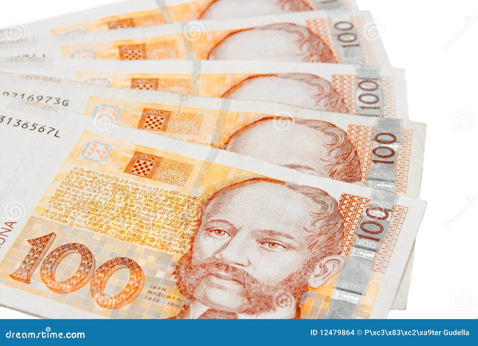 Croatian kunas stock photo. Image of flat, business, banking - 12479864