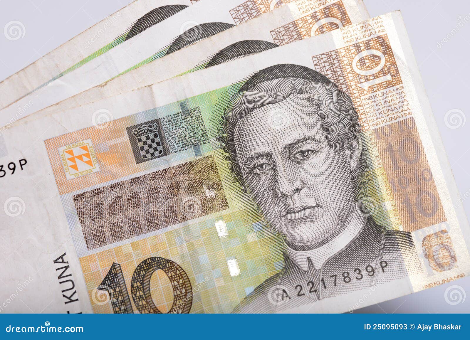 Croatian money stock image. Image of horizontal, currency - 25095093
