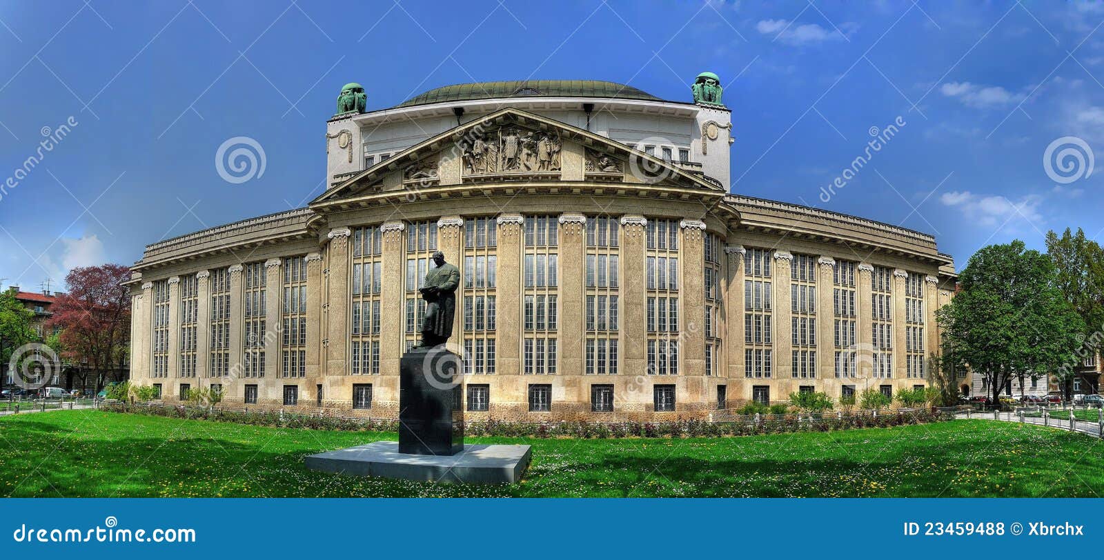 Croatian State Archives Building in Zagreb Stock Photo - Image of ...