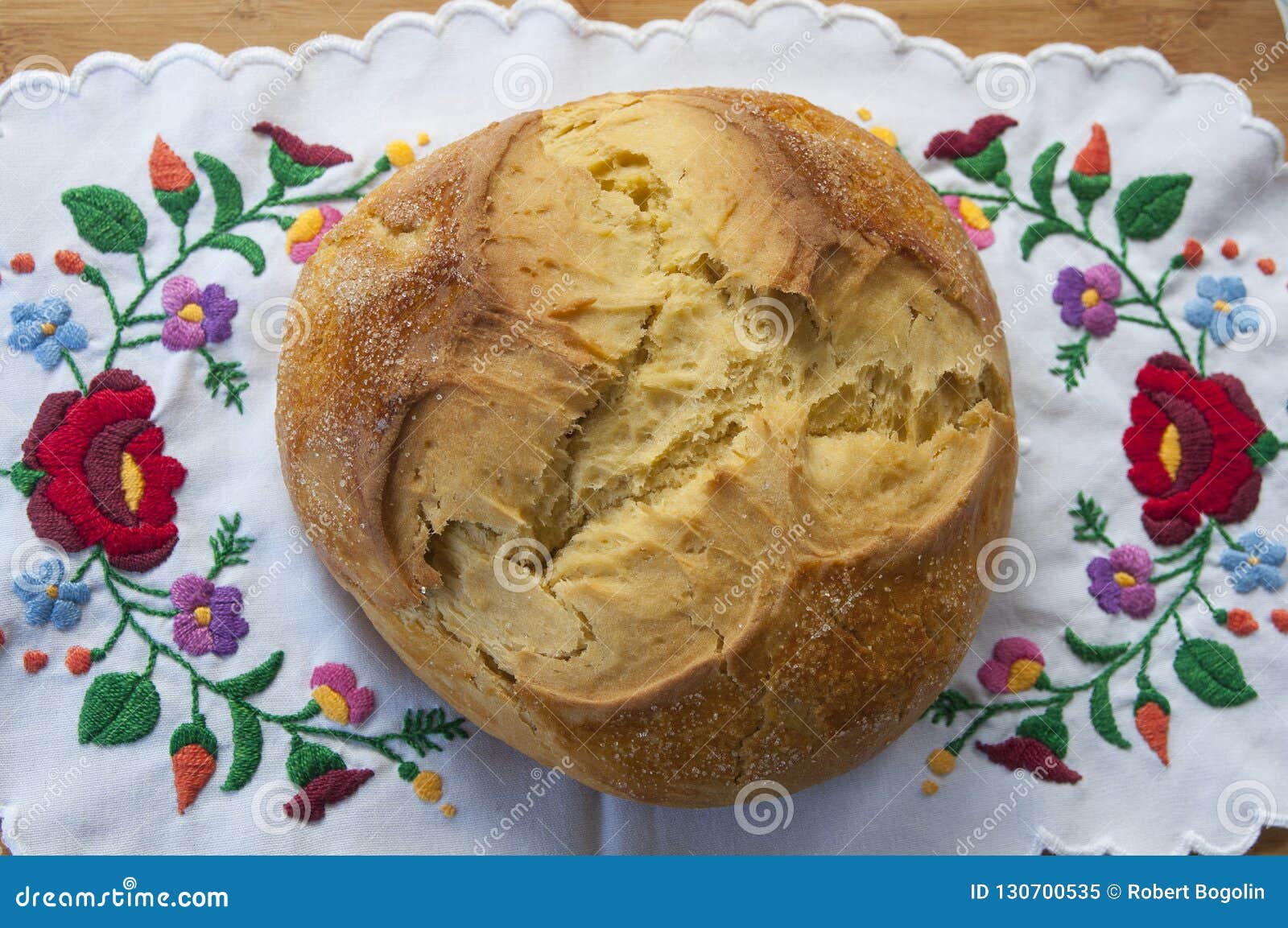 Croatian Sweet Easter Bread. Stock Image - Image of white, pinca: 130700535