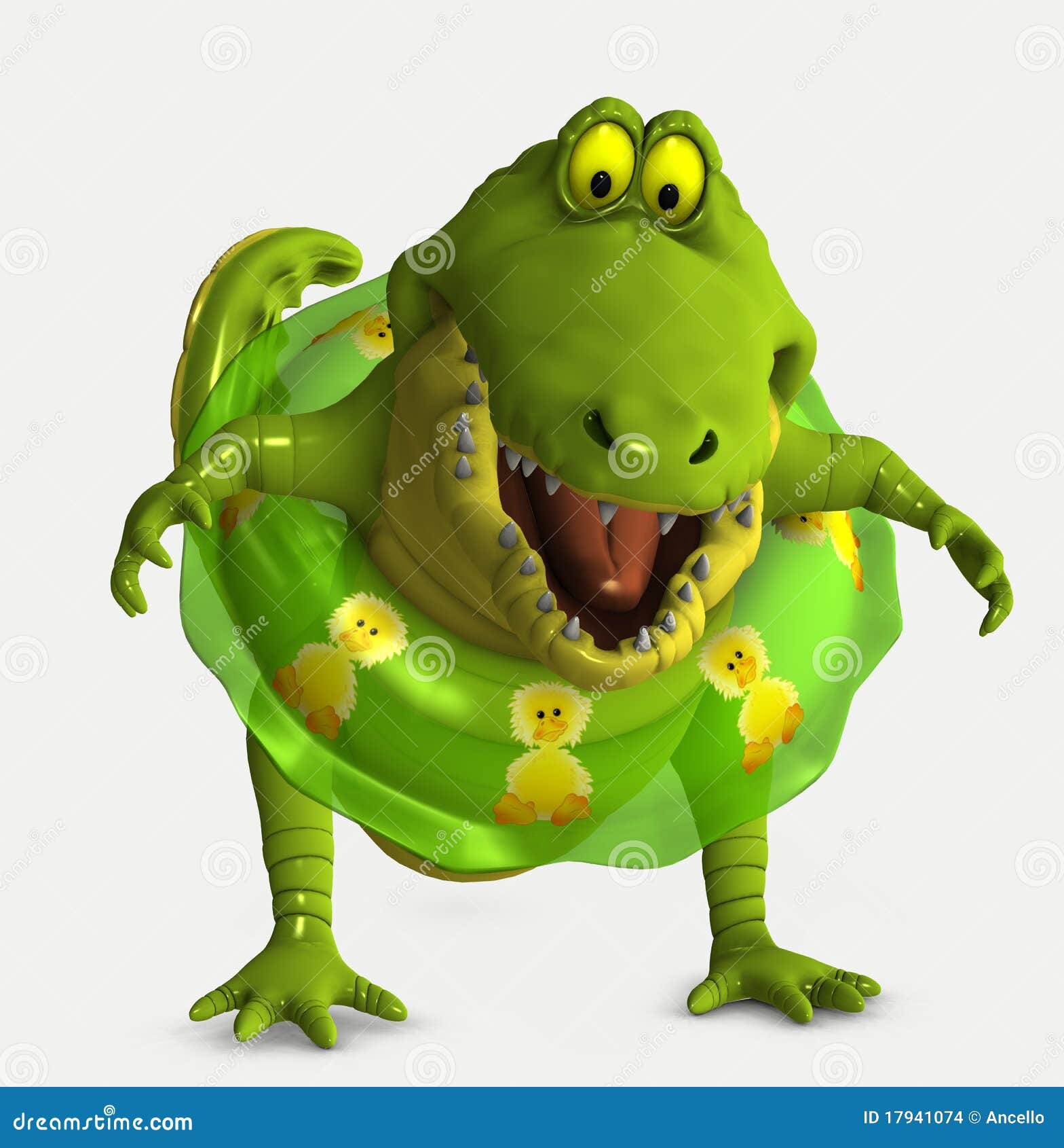 Croc toon иллюстрация штока. иллюстрации насчитывающей счастье - 17941074