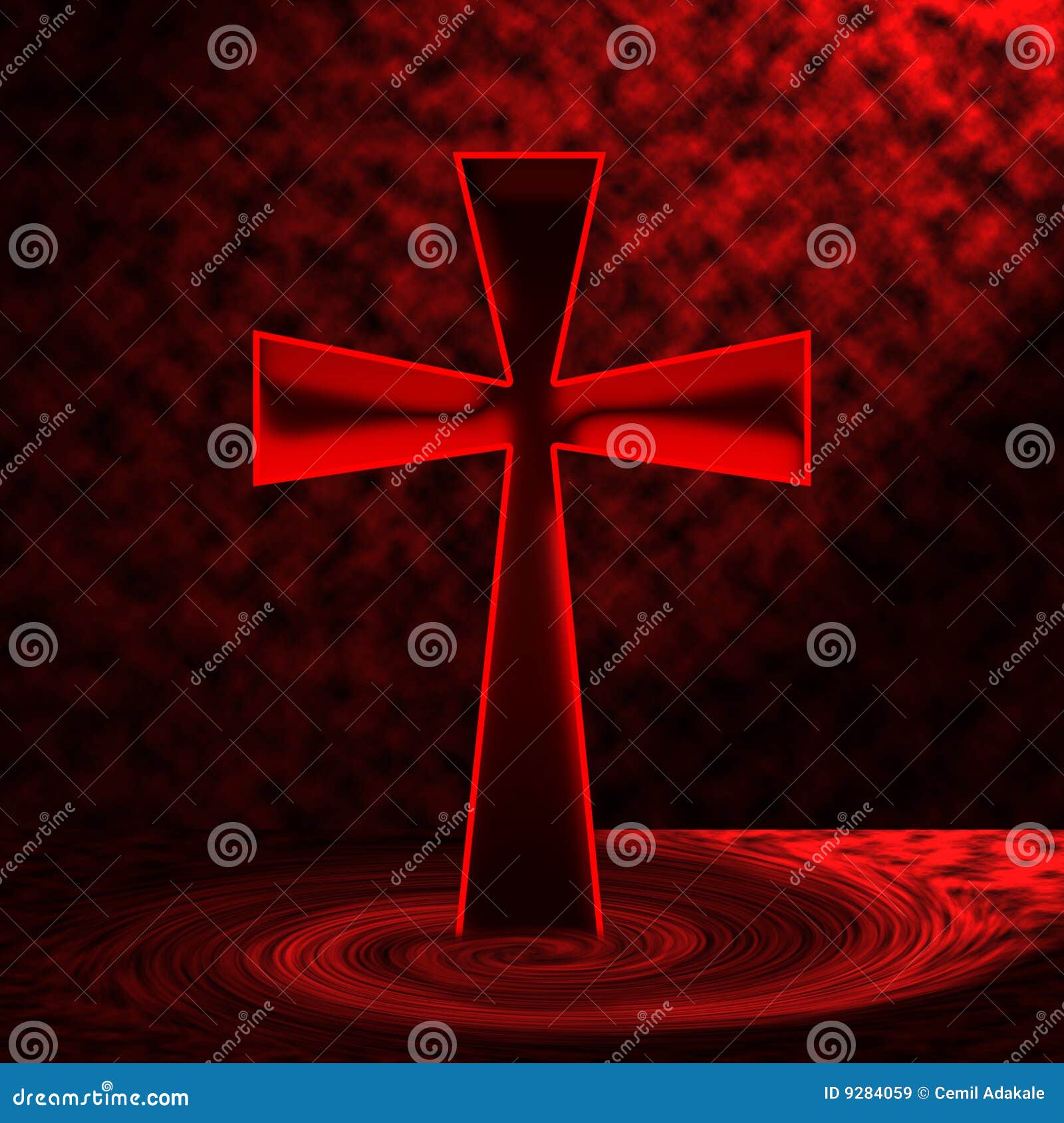 Croce rossa illustrazione di stock. Illustrazione di cristo - 9284059