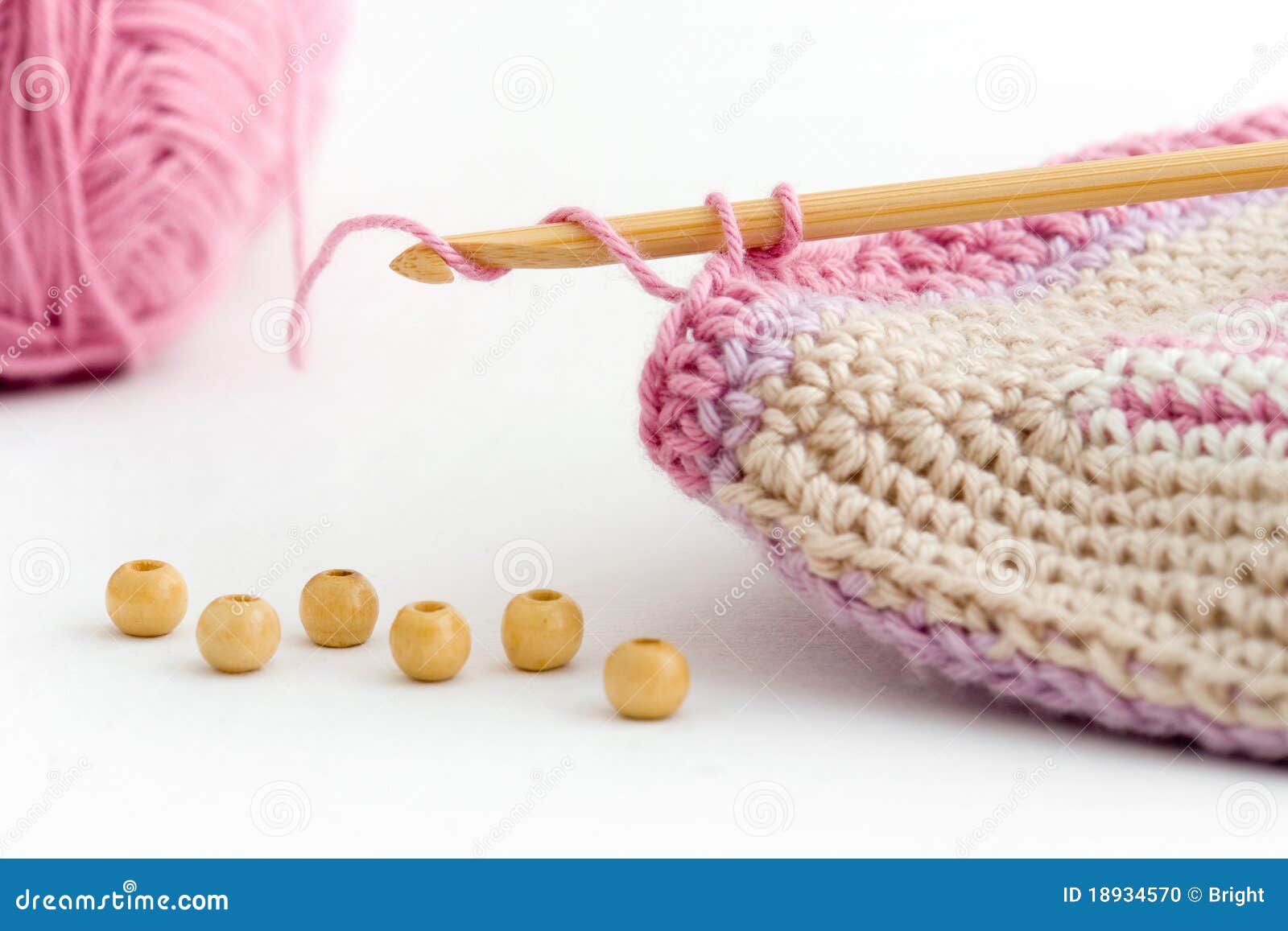 Crochet stock photo. Image of close, cotton, yarn, bamboo - 18934570