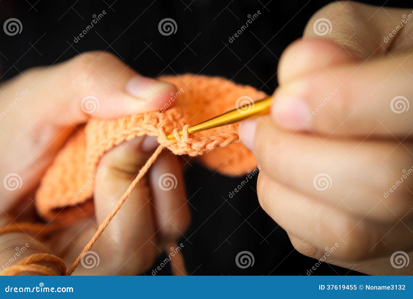 Crochet stock image. Image of pink, knit, creative, hook - 37619455