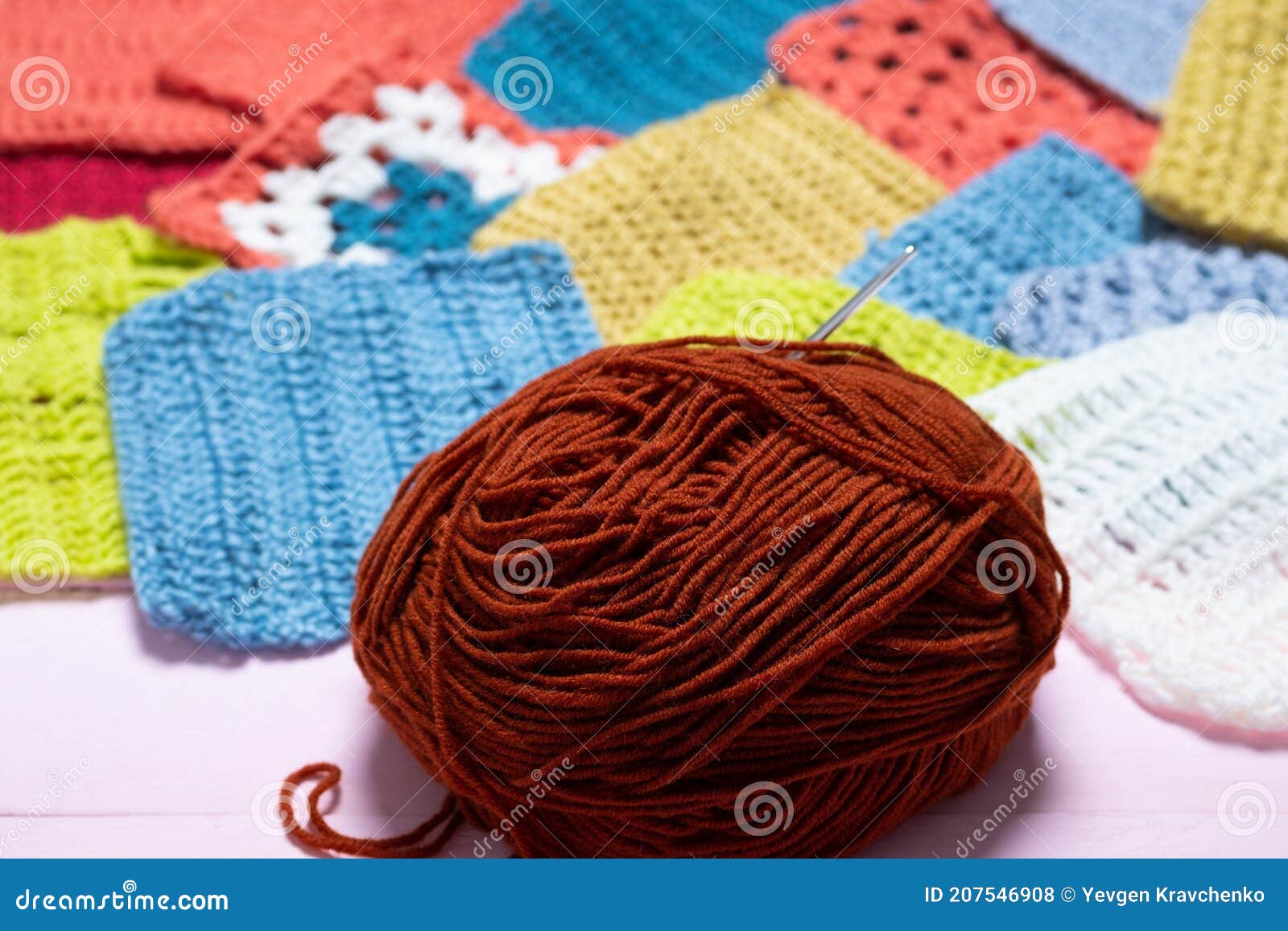 Background from Knitted Patterns. Knitting Texture Stock Photo - Image ...