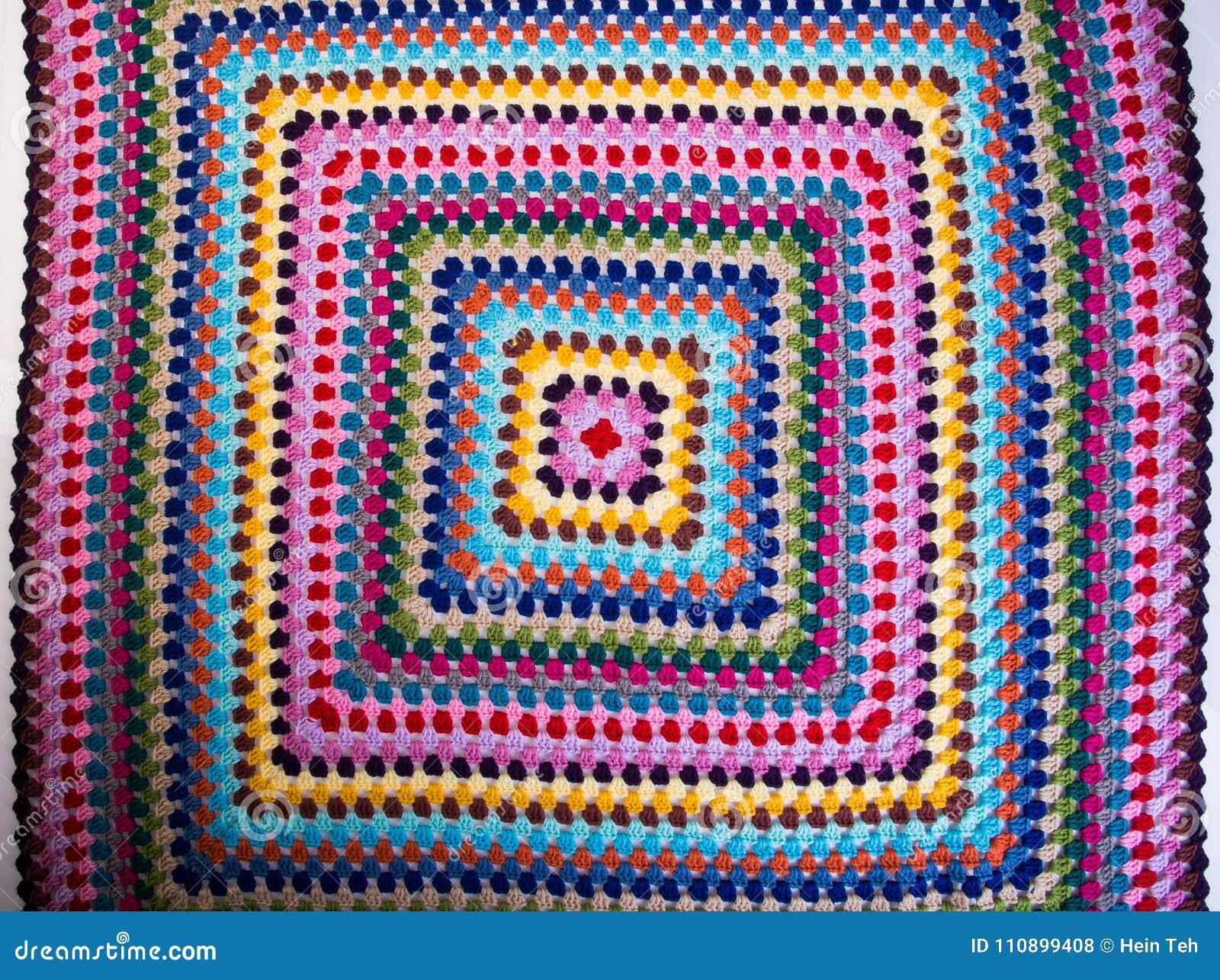 Crochet or Crochet Blanket on a Background. Stock Photo - Image of knit ...