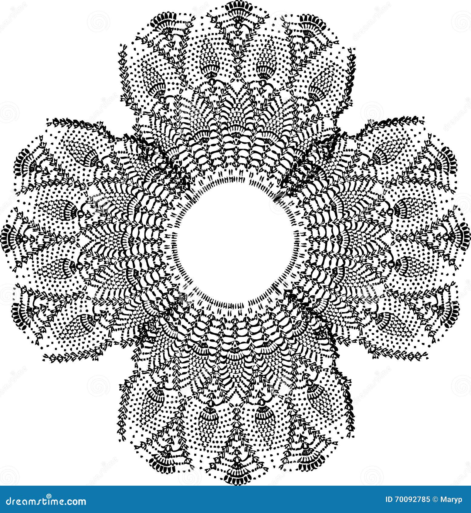 Crochet Doily background stock illustration. Illustration of decorative ...