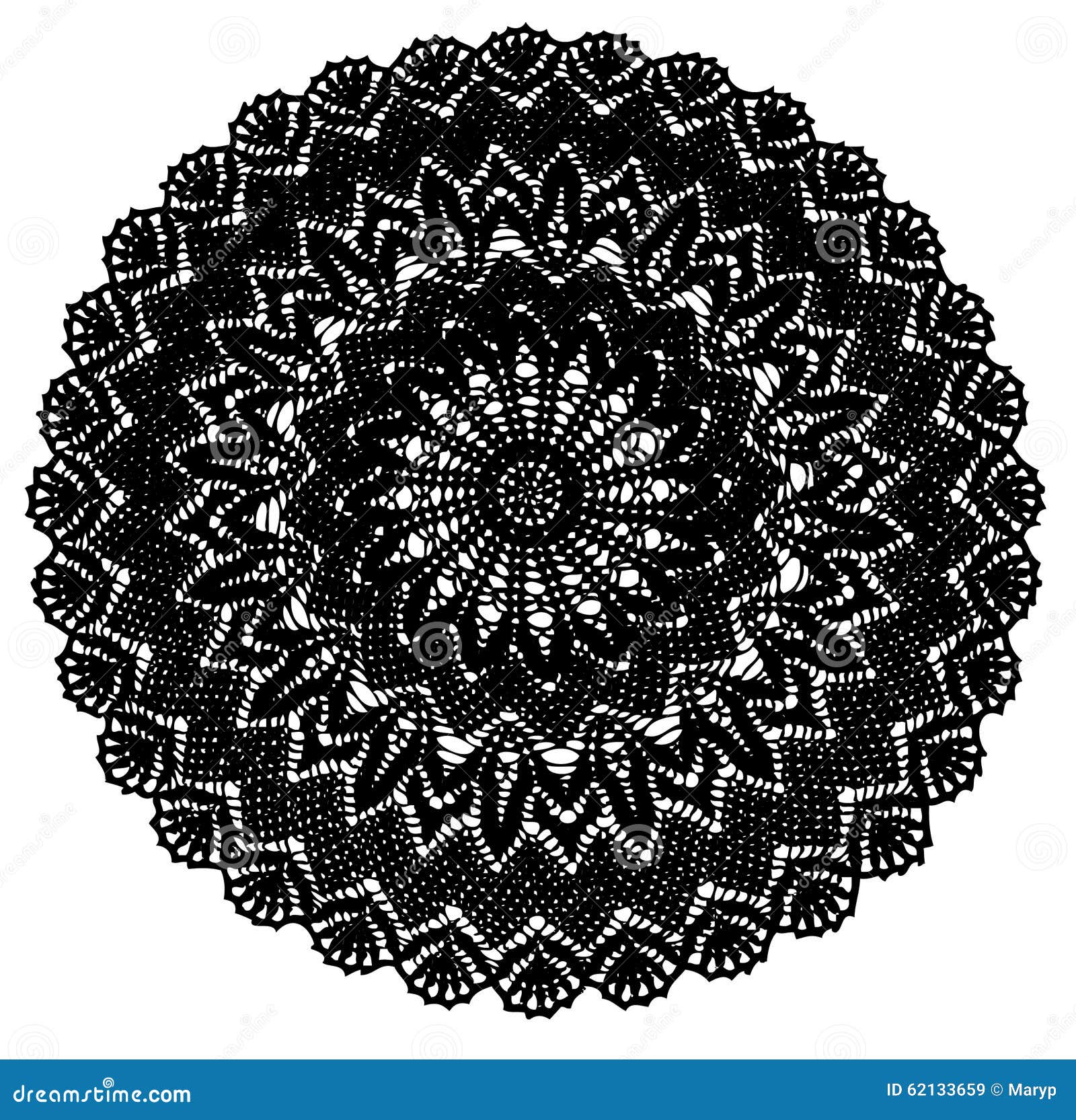 Crochet Doily background stock vector. Illustration of doily - 62133659