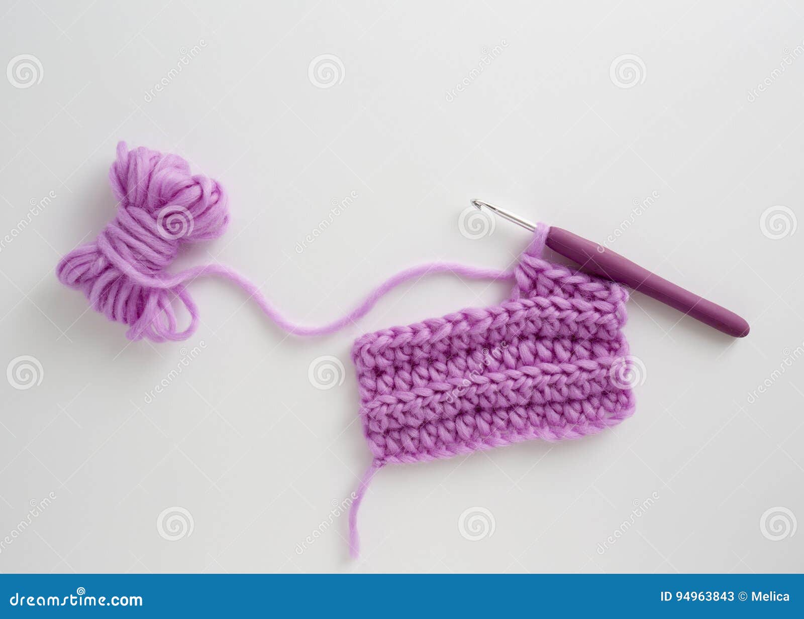 Crochet Hook and Wool stock image. Image of creative - 94963843