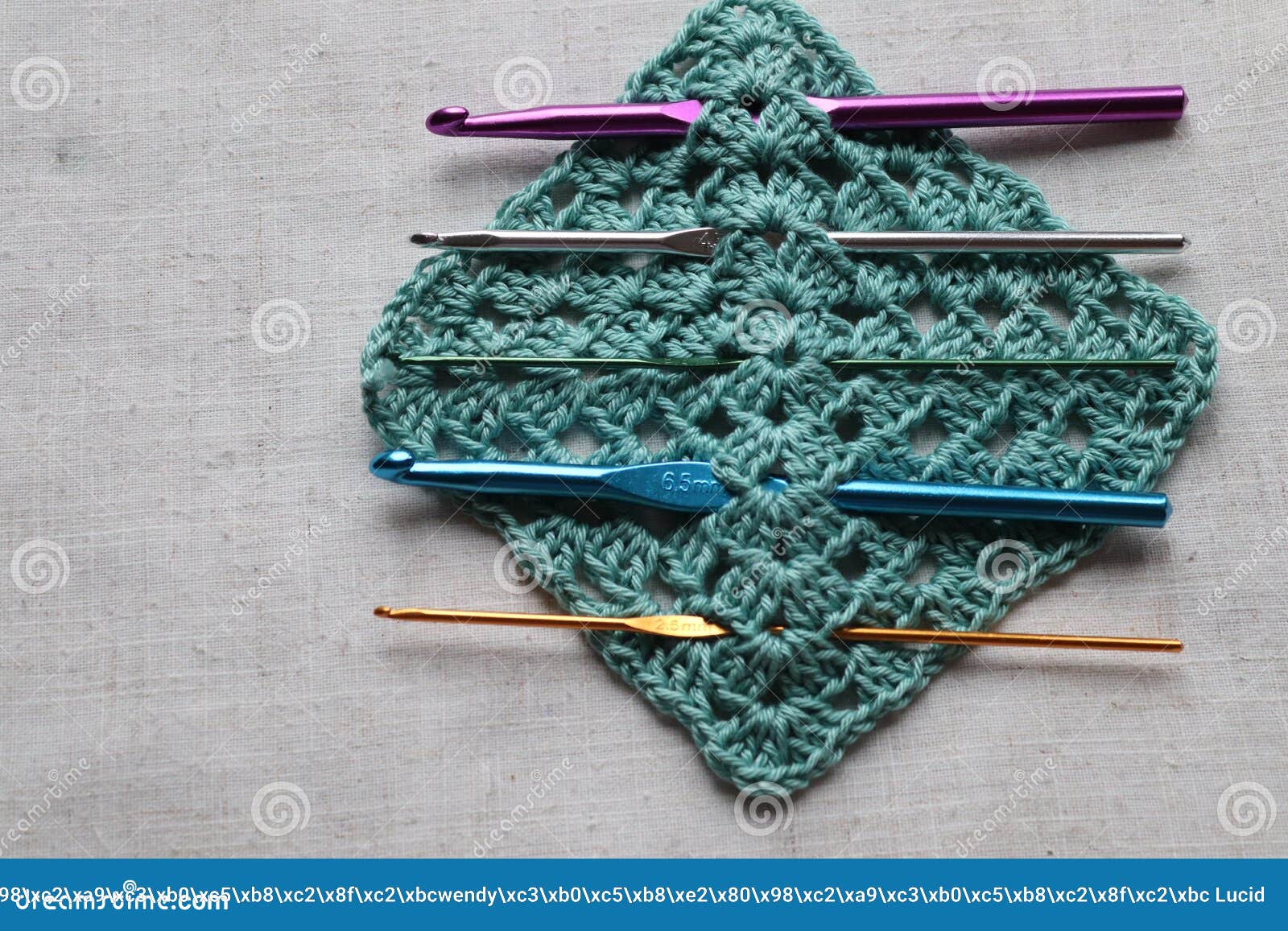 Crochet Hooks for Beautiful Design of Crafts Stock Image - Image of ...