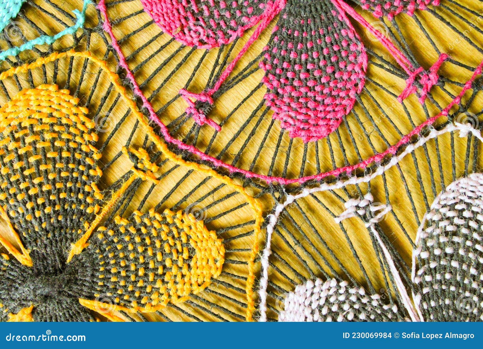 Crochet Pattern Textile Handmade Fabric Decoration Stock Photo - Image ...