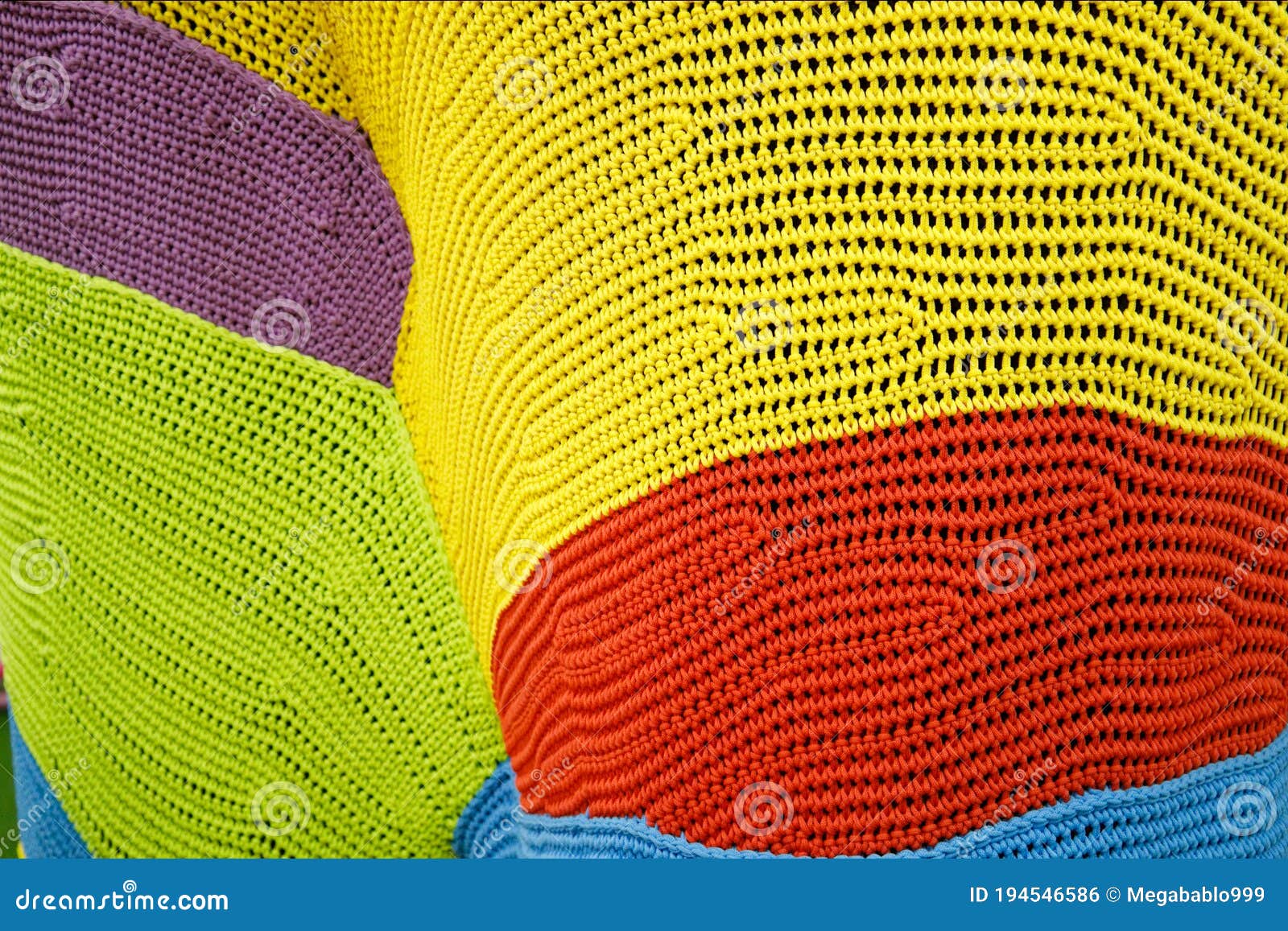 Crochet Pattern, A Close Up Of A Simple Colorful Knitting Pattern For ...