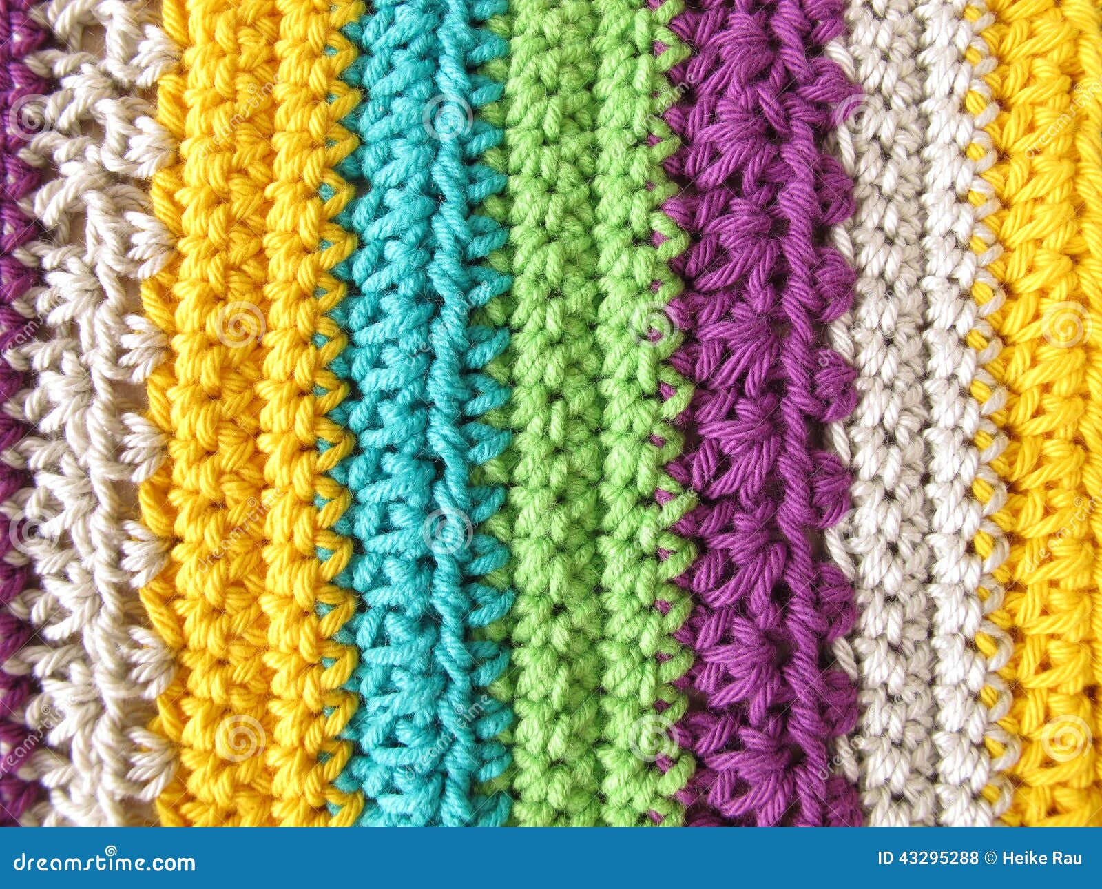 Crochet Pattern, A Close Up Of A Simple Colorful Knitting Pattern For ...