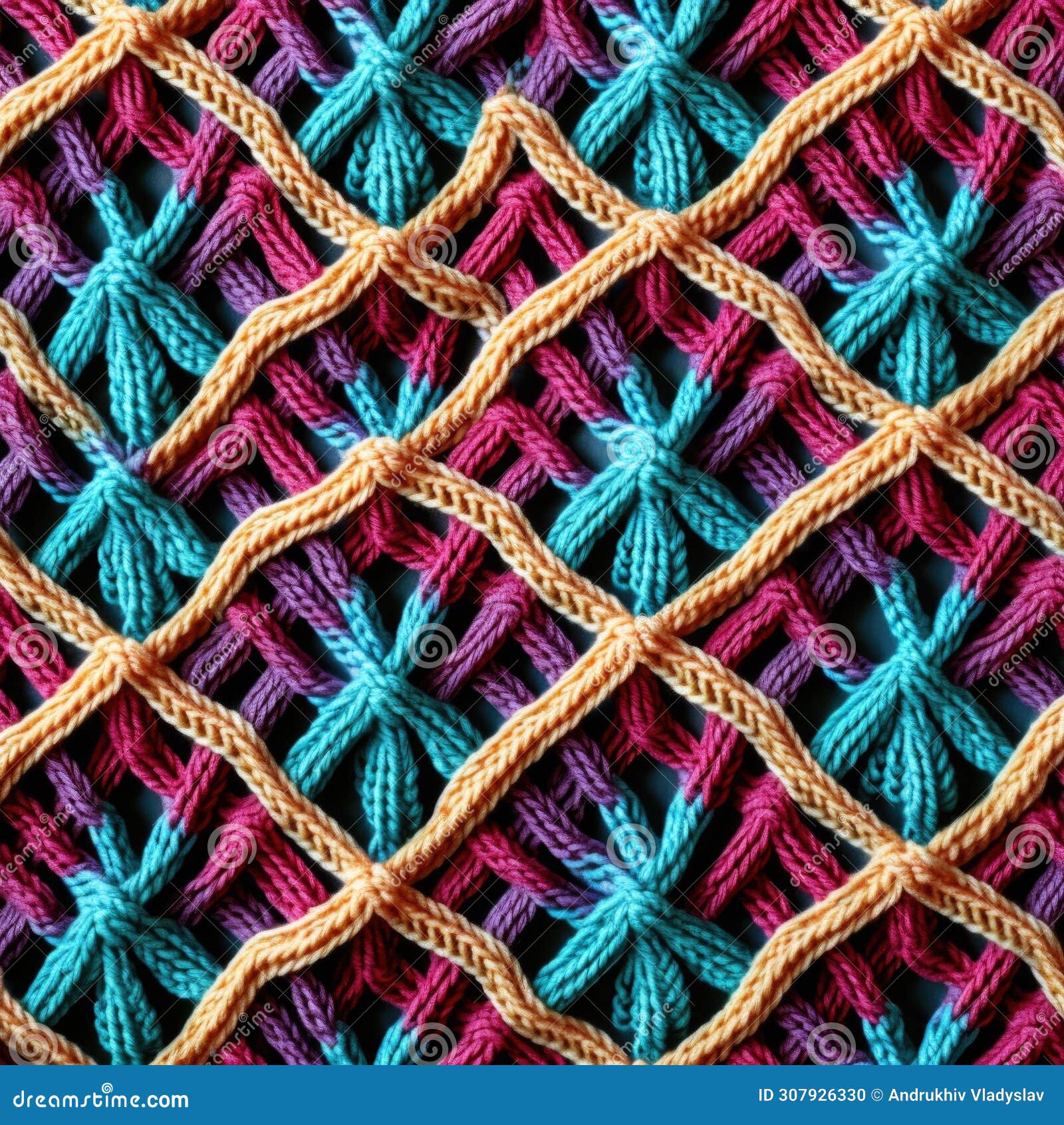 Crochet Pattern With Hook. Hand Drawn Doodle Style. Vector Illustration ...