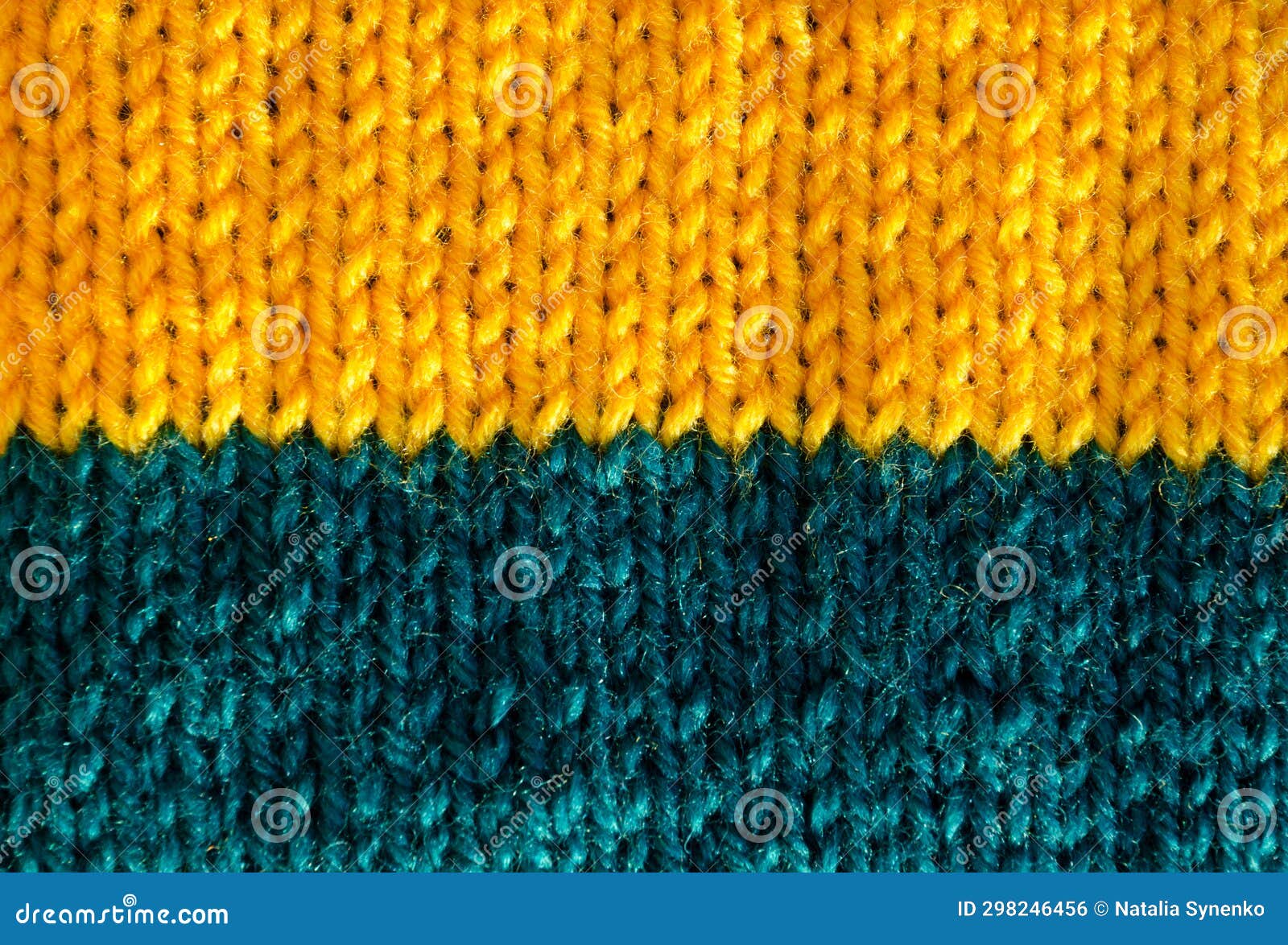 Crochet Pattern Texture from Yellow Wool Blend Yarn Stock Photo - Image ...