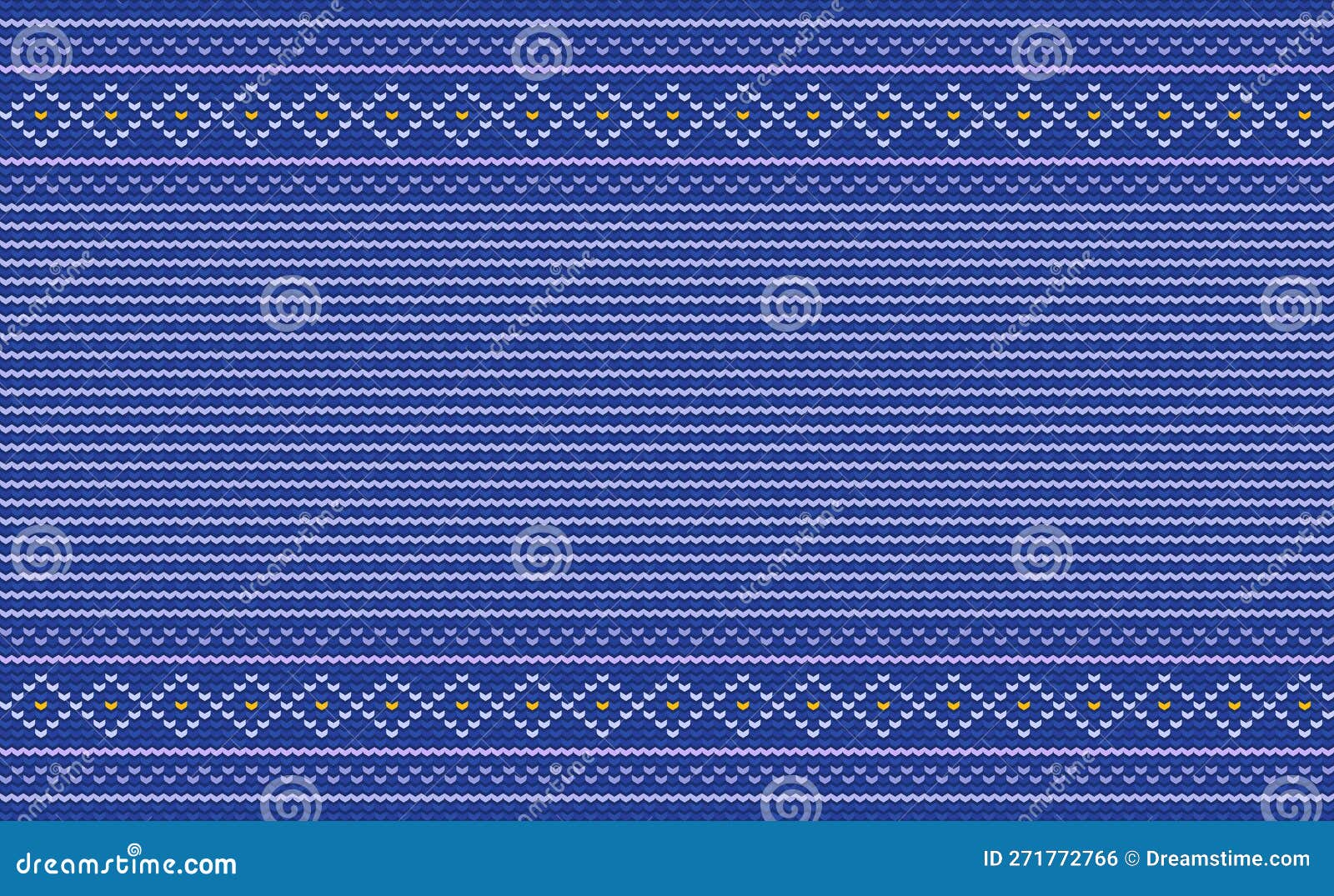 Crochet Pattern, Vector Cross Stitch Geometric Background, Blue Knitted ...